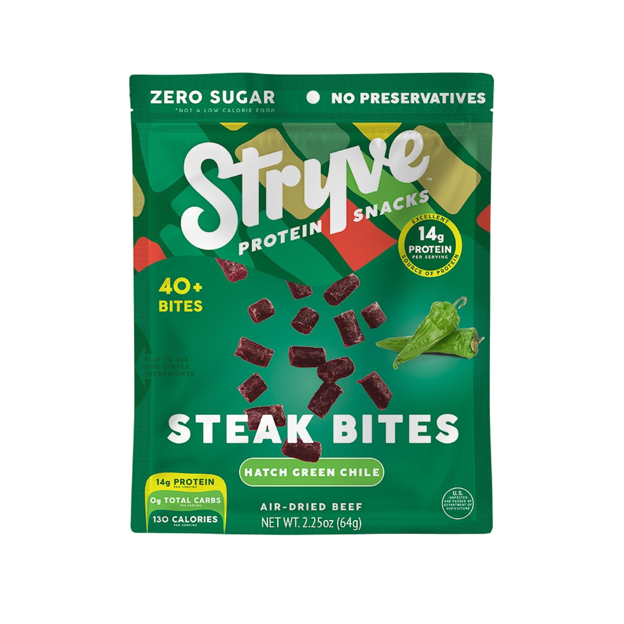 Stryve Protein Snacks - YPF5 Protein Rich, Beef Bites | 28g Protein ...
