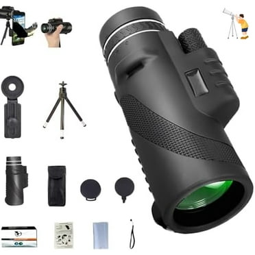 Emlimny 12X42 HD Monocular Telescope with Phone Adapter, Waterproof for ...