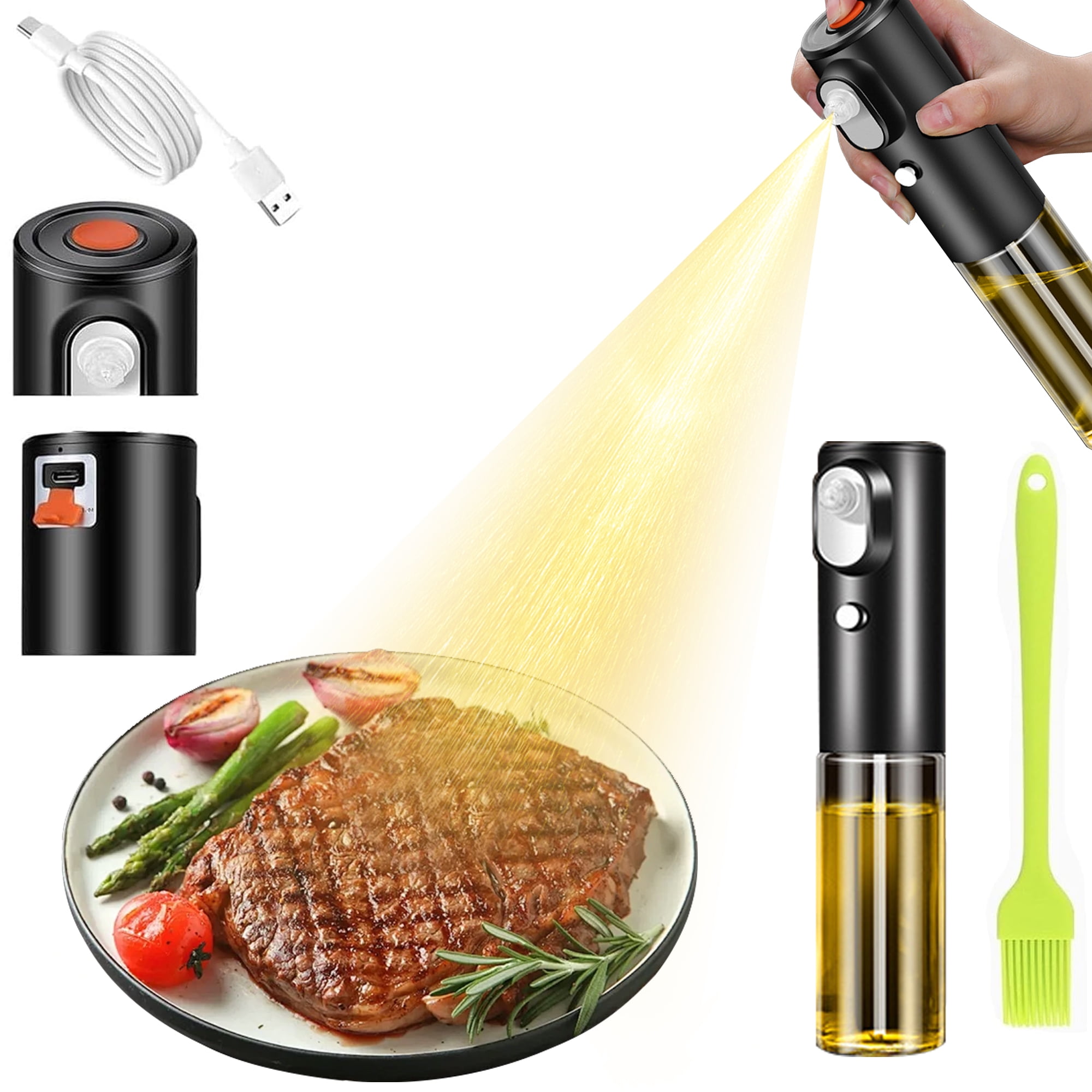 Sttlejura Electric Oil Sprayer with Detachable Design & Dual Spray ...