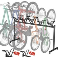 BENTISM 2 Bike Storage Rack, Free Standing Vertical Bike Rack Holds Up ...