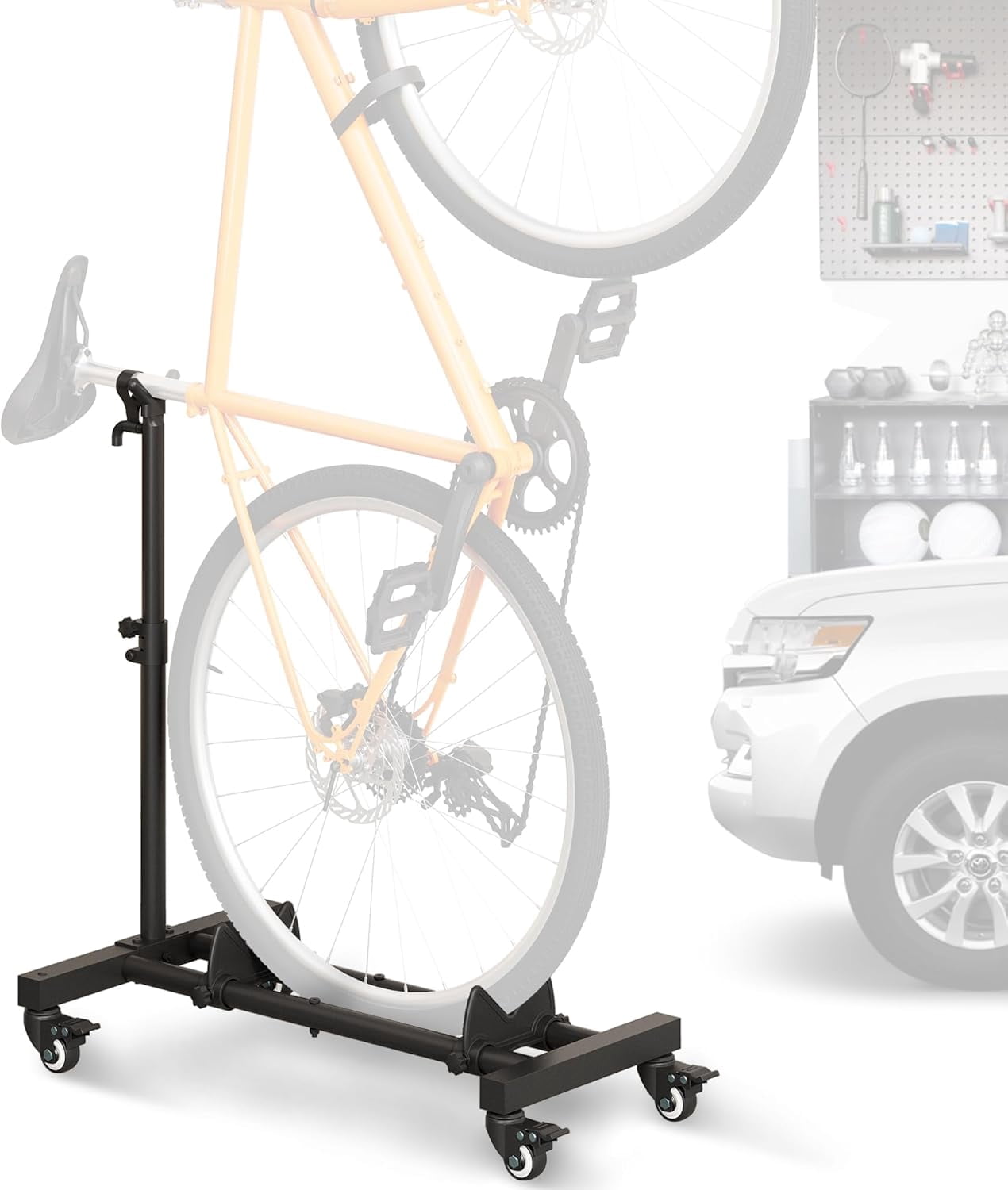 Sttoraboks Indoor Bike Storage Rack, Adjustable Height, Freestanding ...