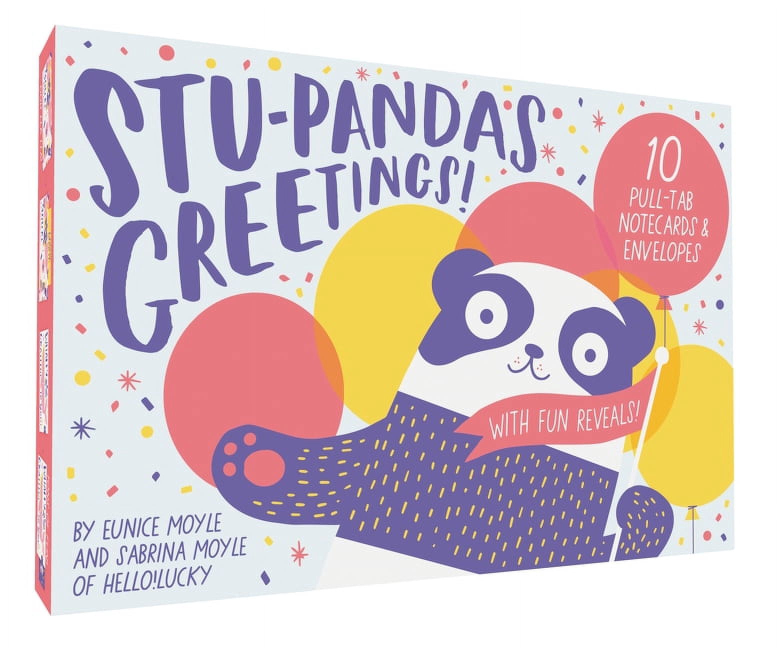 Stu-Pandas Greetings! 10 Pull-Tab Cards & Envelopes (Other) - Walmart.com
