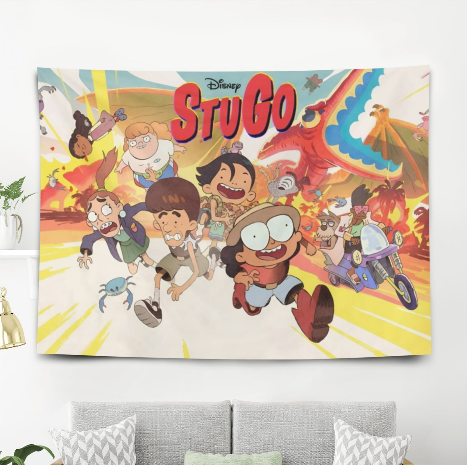 StuGo-Theme Anti-pilling Tapestry Gift Wall Hanging Backdrop for Room ...