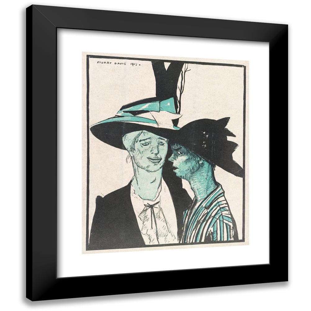 Stuart Davis 12x14 Black Modern Framed Museum Art Print Titled - Gee ...