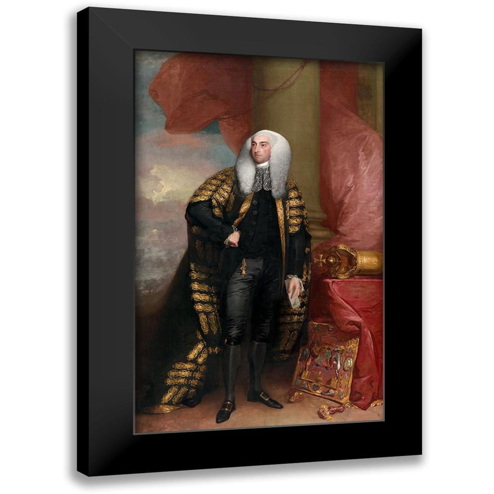 Stuart, Gilbert 10x14 Black Modern Framed Museum Art Print Titled ...