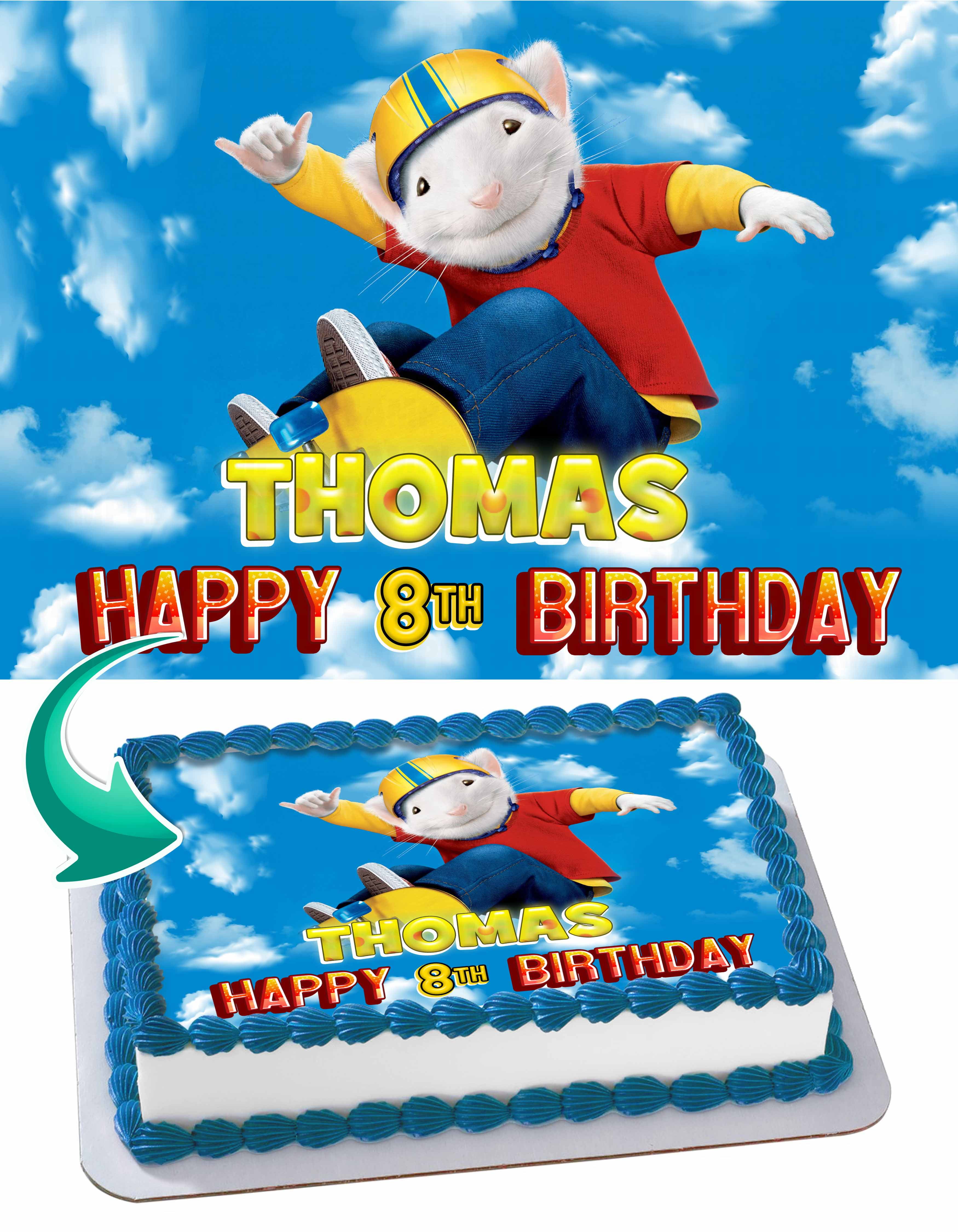 Stuart Little Edible Image Cake Topper Personalized Birthday Sheet ...