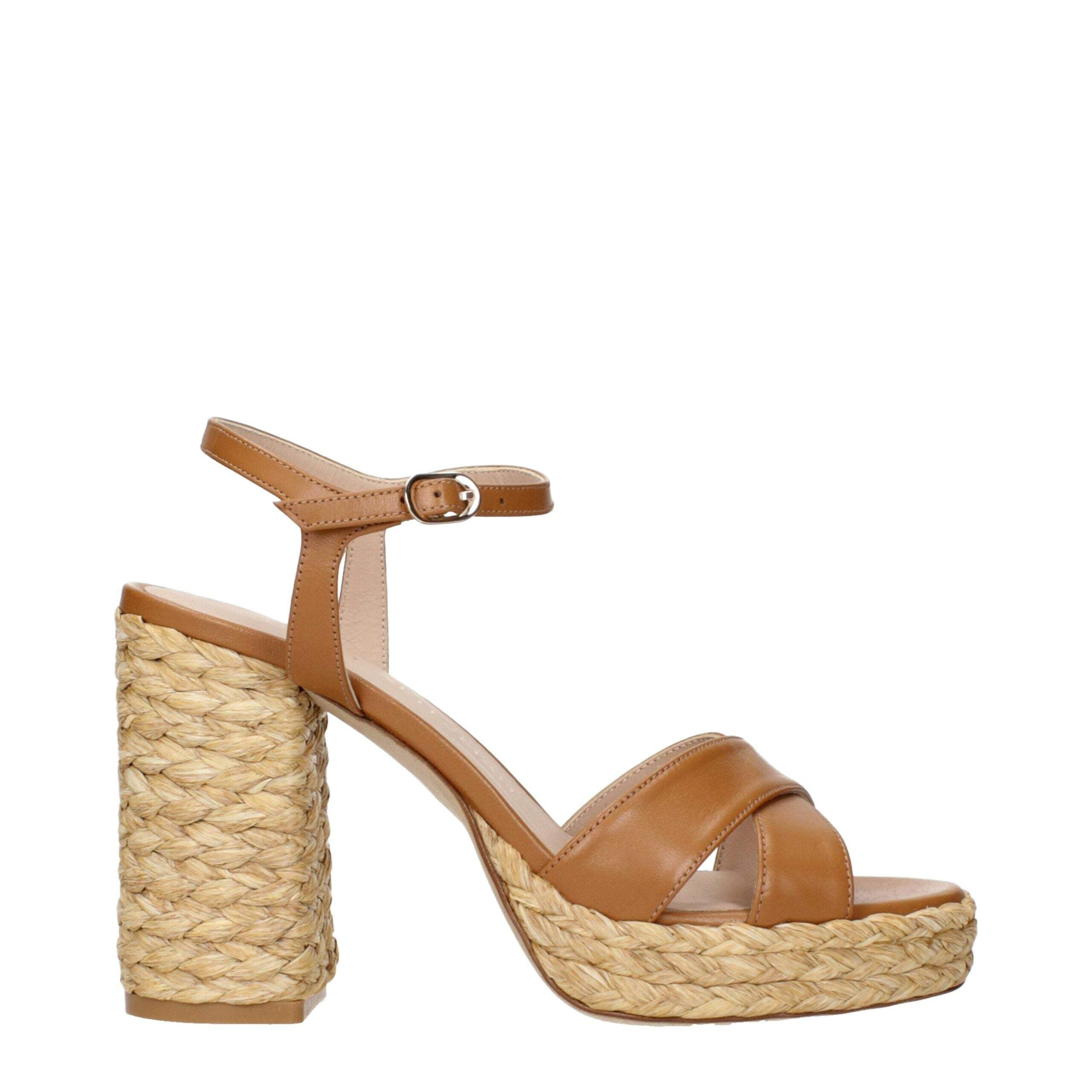 Stuart Weitzman Brown Leather Platforms - Walmart.com