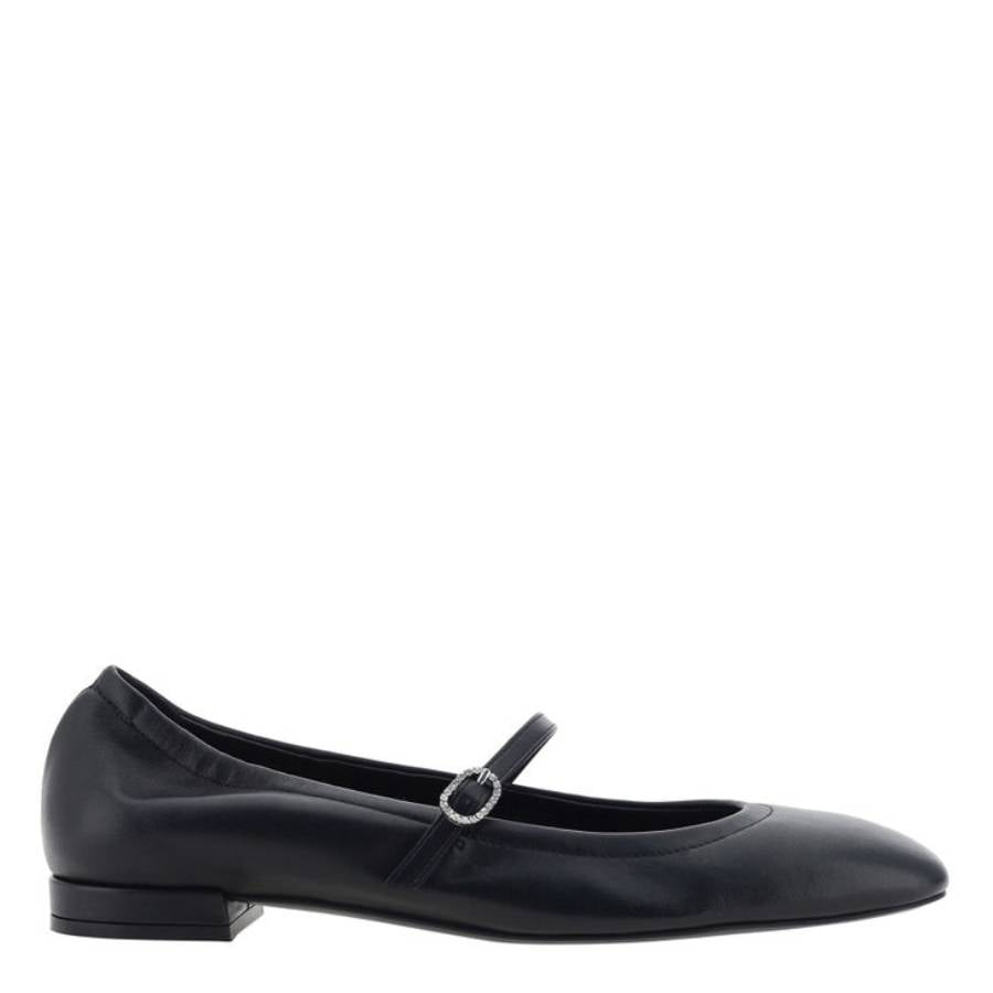 Stuart Weitzman Claris Leather Ballet Flats, Brand Size 35 ( US Size 4. ...