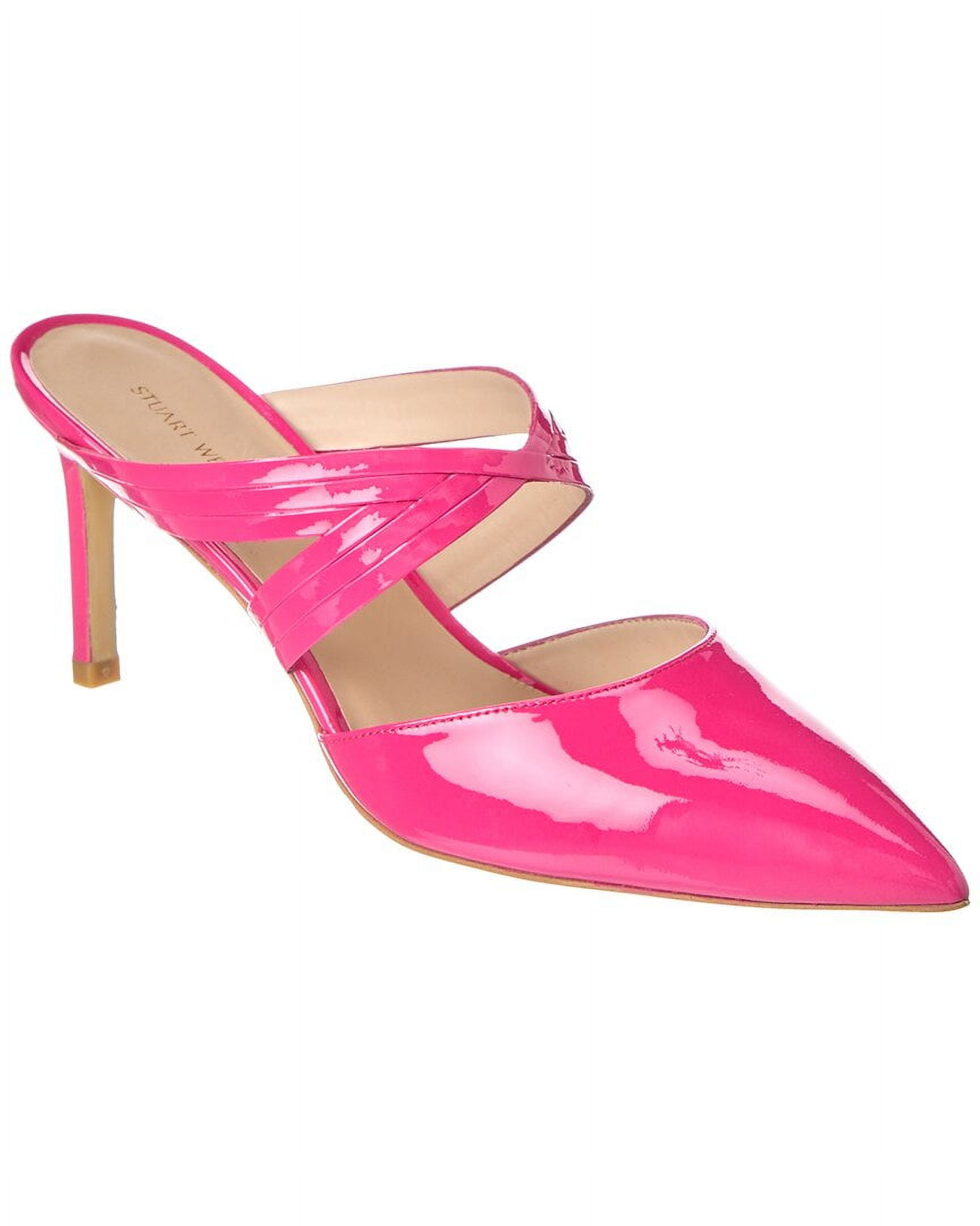 Stuart Weitzman Cutout Patent Mule, 7, Pink - Walmart.com
