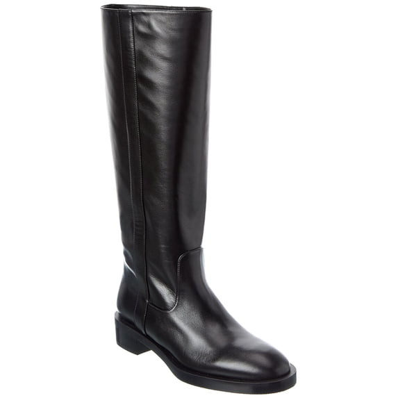 Stuart Weitzman Lenora Leather Knee-High Boot, 6, Black - Walmart.com