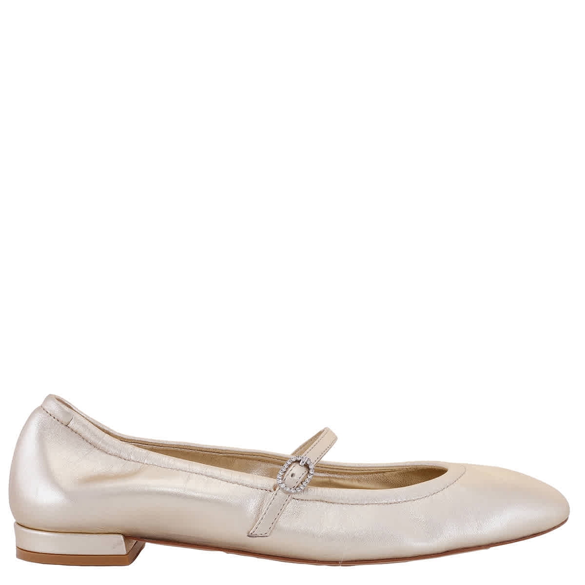Stuart Weitzman Light Gold Claris Ballet Flats, Brand Size 36 ( US Size ...