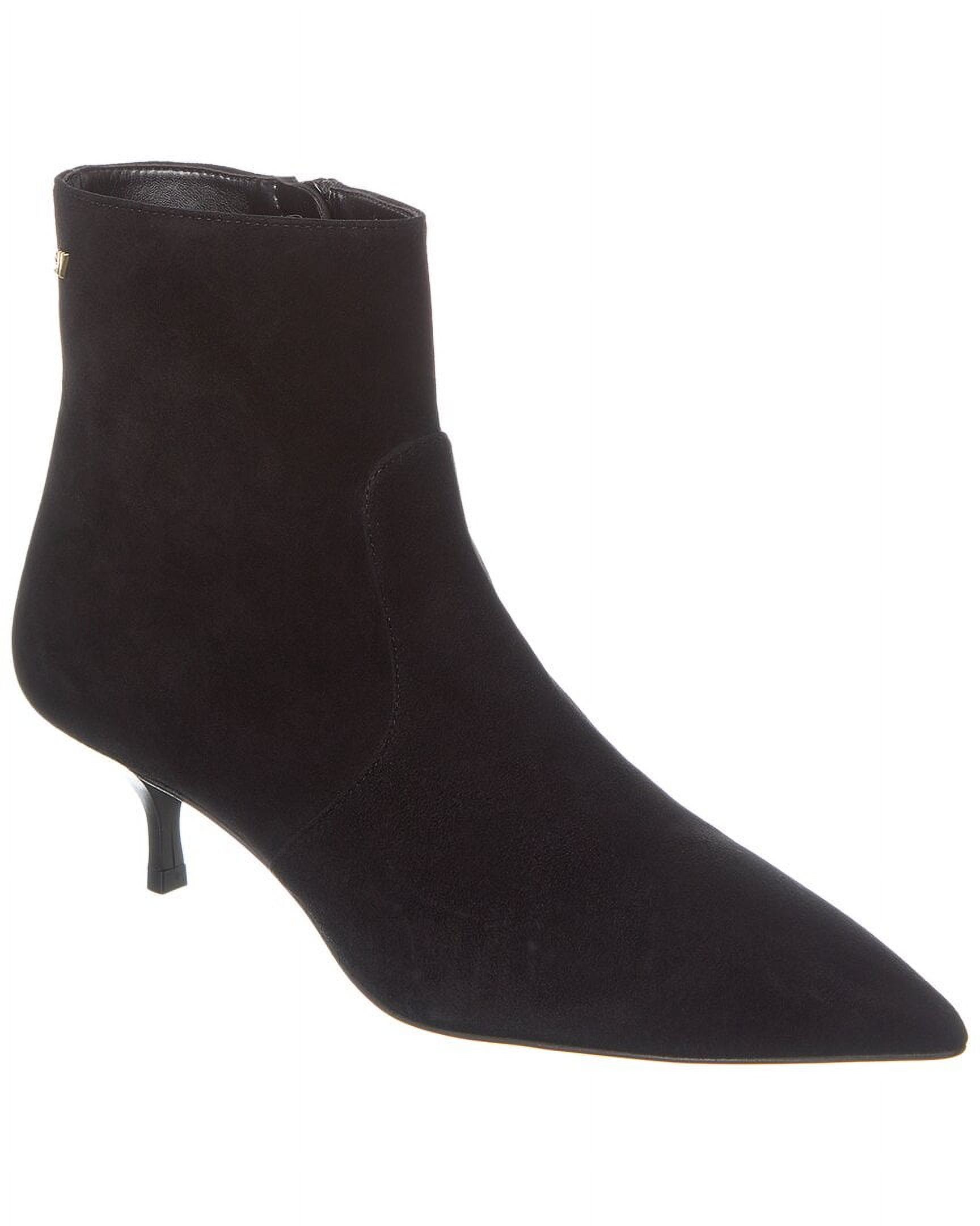 Stuart Weitzman Mara 50 Zip Suede Bootie, 7.5, Black - Walmart.com