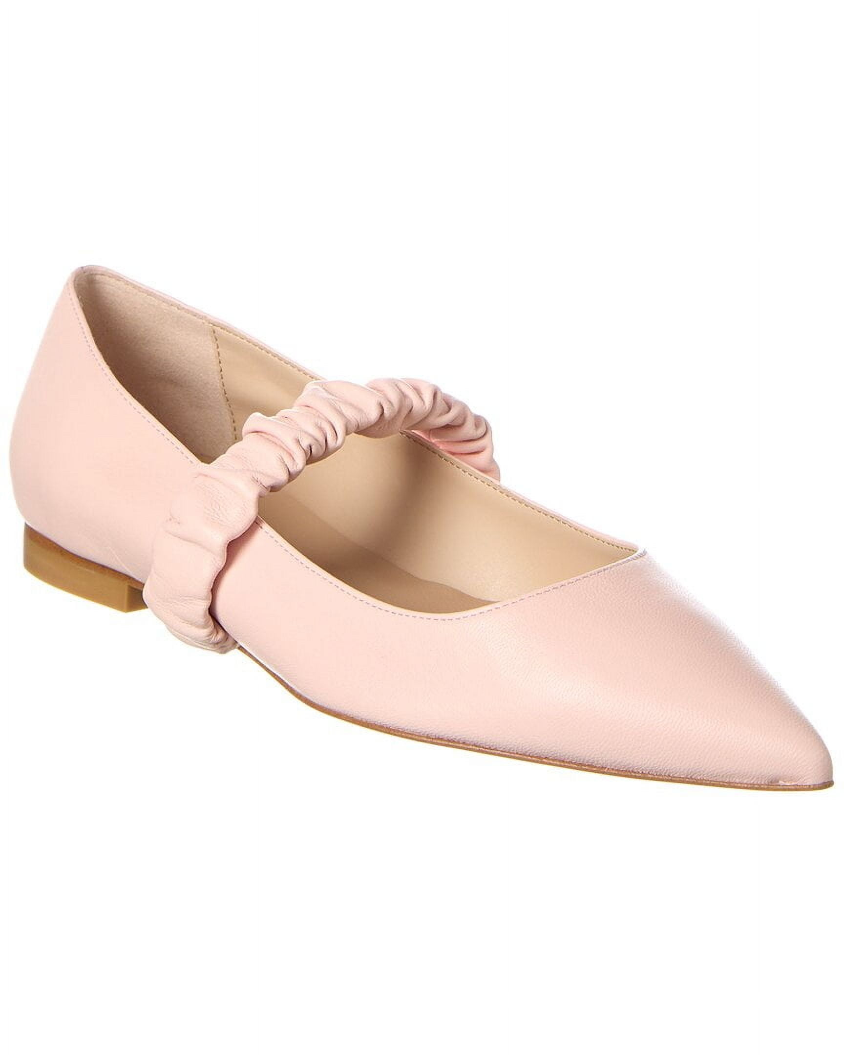 Stuart Weitzman Maxine Leather Ballet Flat, 8, Pink - Walmart.com