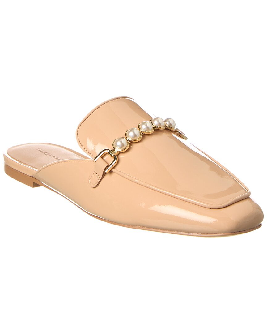 Stuart Weitzman Perla Patent Mule, 7, Beige - Walmart.com