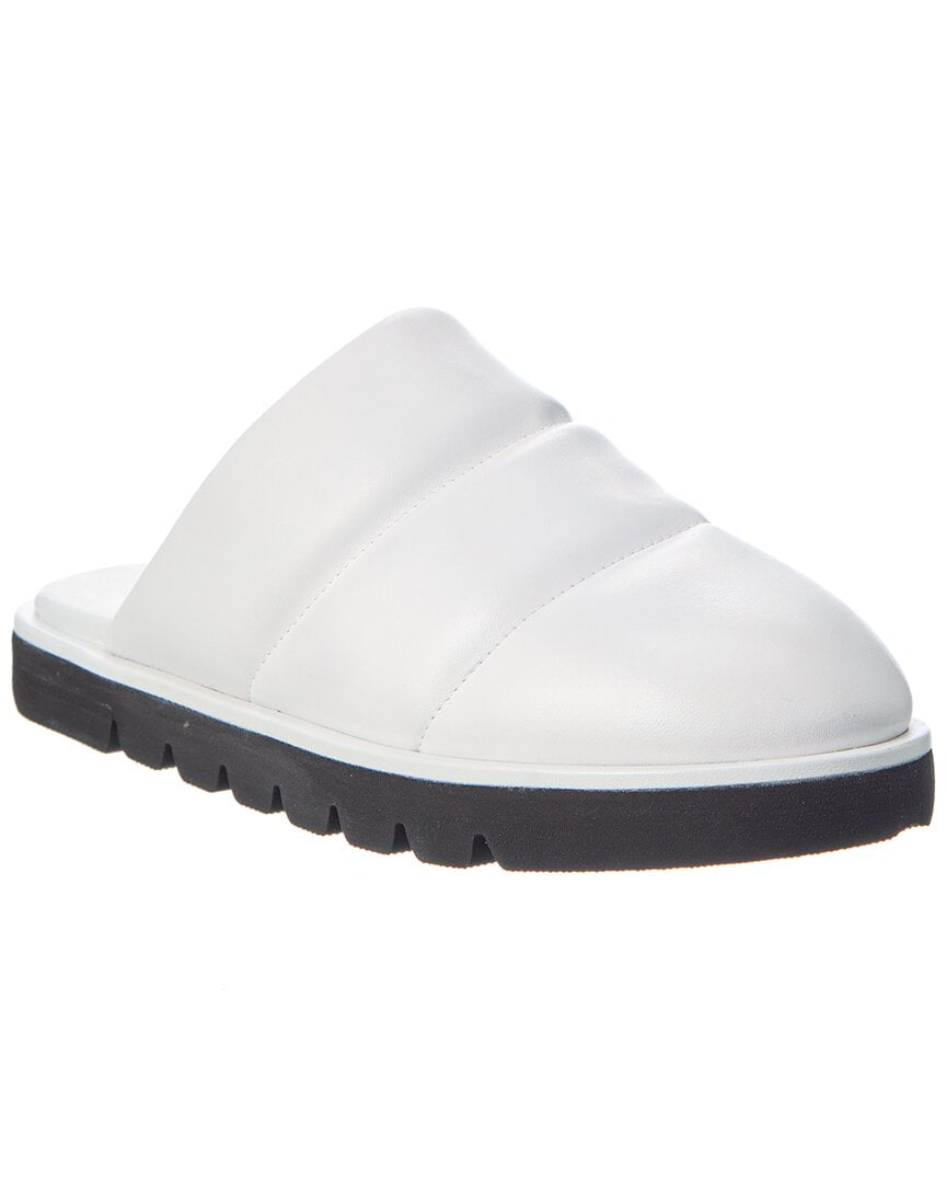 Stuart Weitzman Polar Lug Leather Mule, 9, White - Walmart.com
