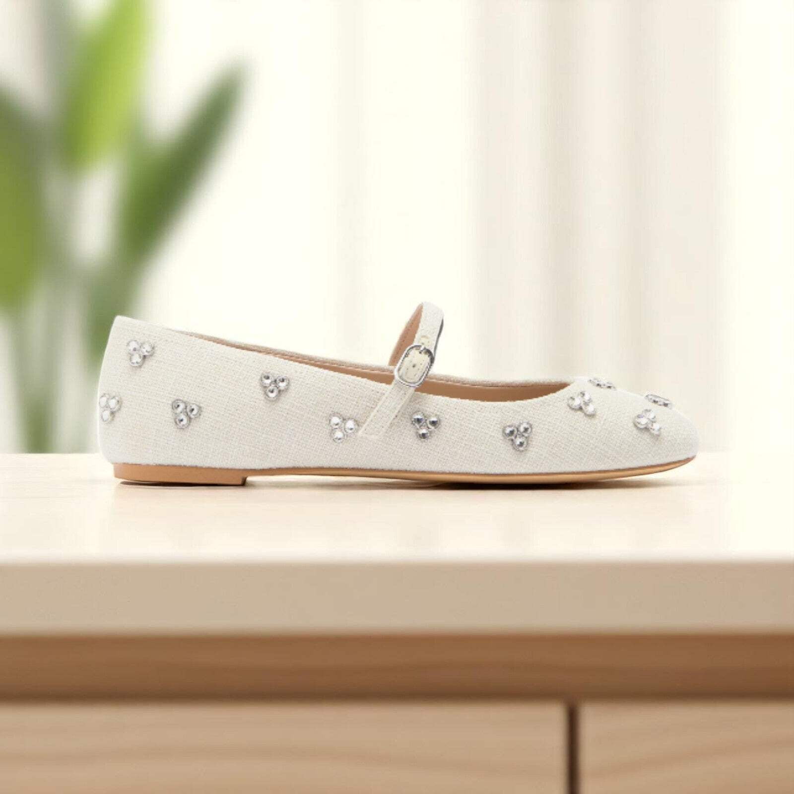 Stuart Weitzman Shoes, Pearl Dancer, Sofia 50 Stretch, Tammy Crystal Mary Jane - Walmart.com