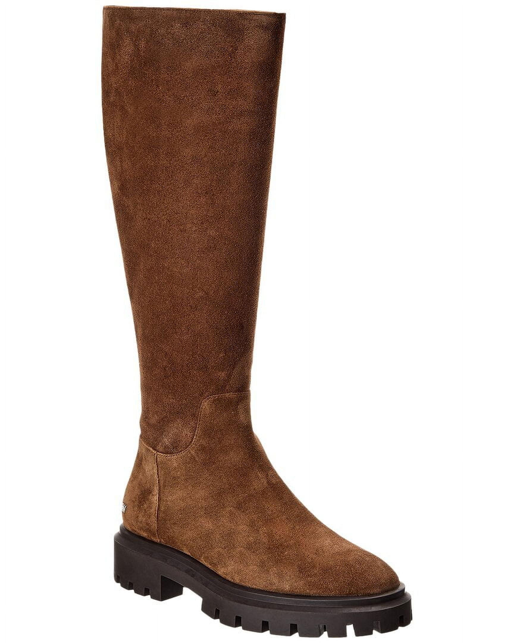 Stuart Weitzman Ultra Lug Suede Knee-High Boot, 6.5, Brown - Walmart.com