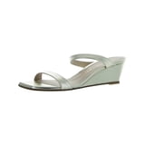 Stuart Weitzman Womens Aleena 50 Wedge Leather Slip On Slide Sandals ...