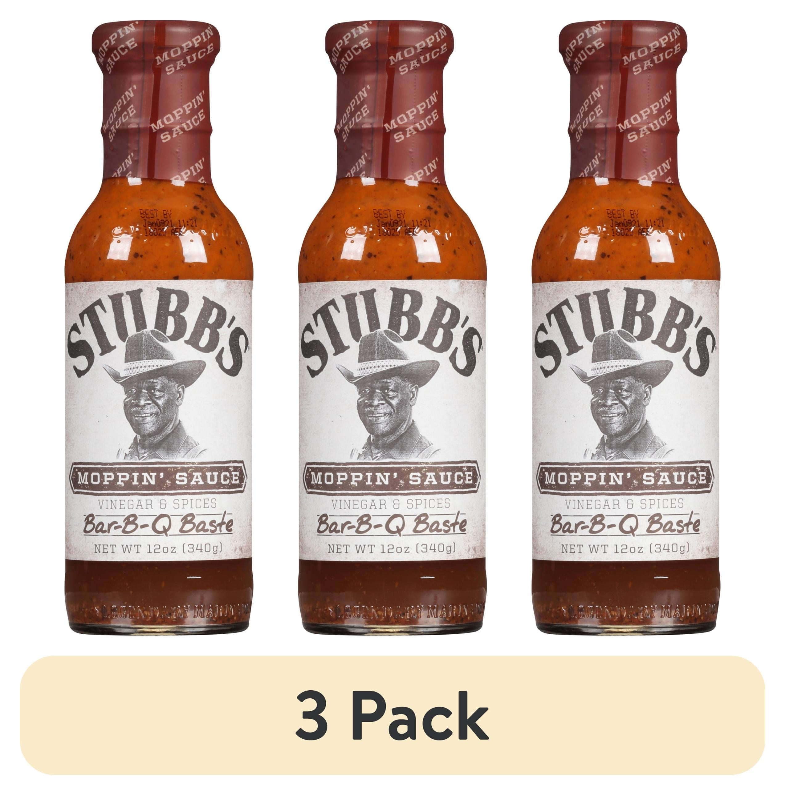 (3 pack) Stubb's Gluten Free Moppin' Sauce Barbecue Baste, 12 oz Bottle ...