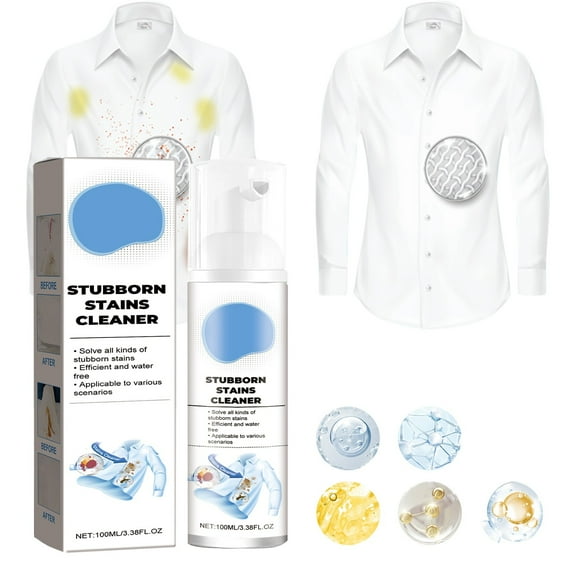 Stubborn Stains Cleaner – 100ml Laundry Dry Cleaning Agent, Removes Oil ...
