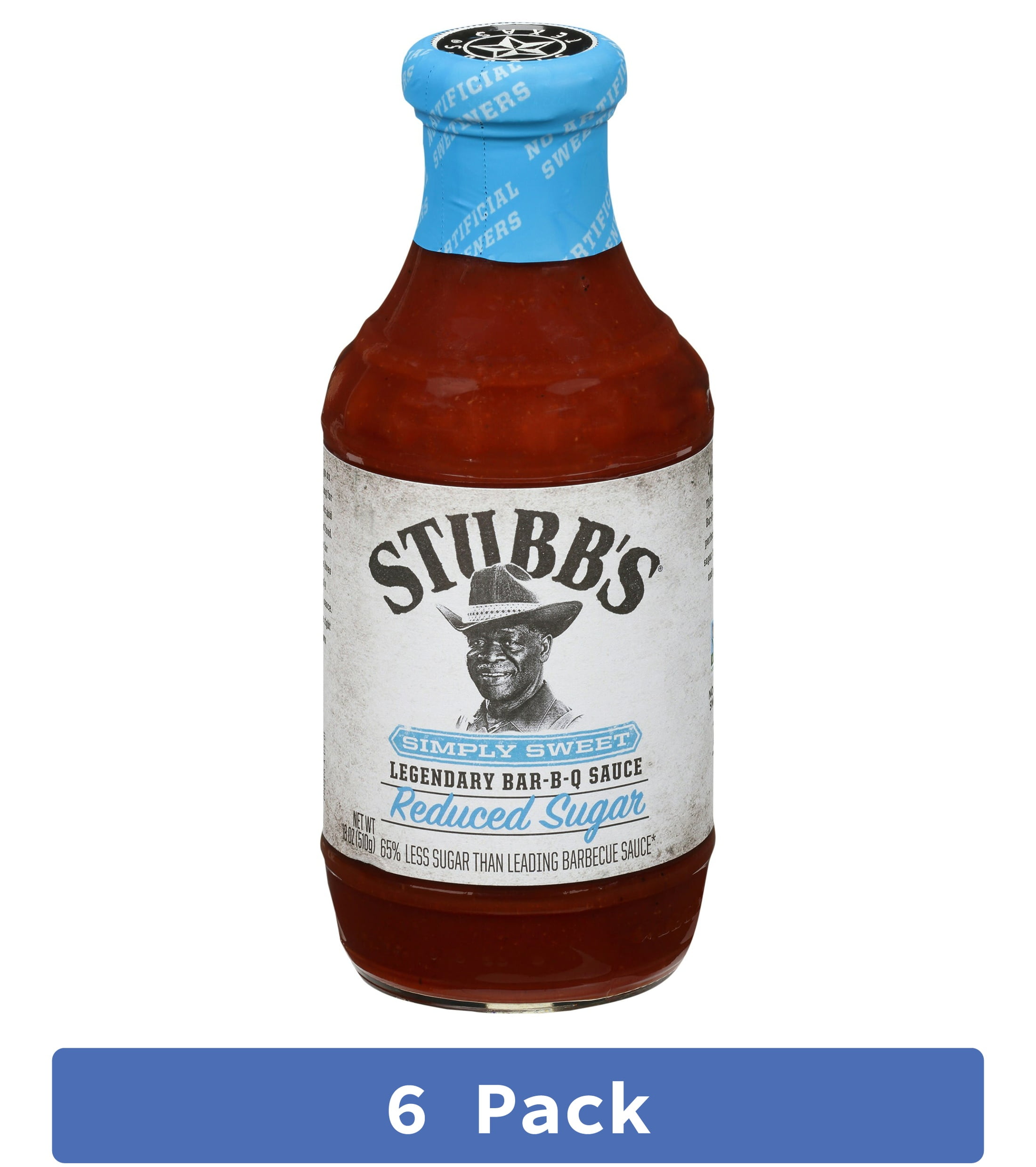 Stubbs Simply Sweet Barbecue Sauce 18 oz (Pack Of 6) - Walmart.com