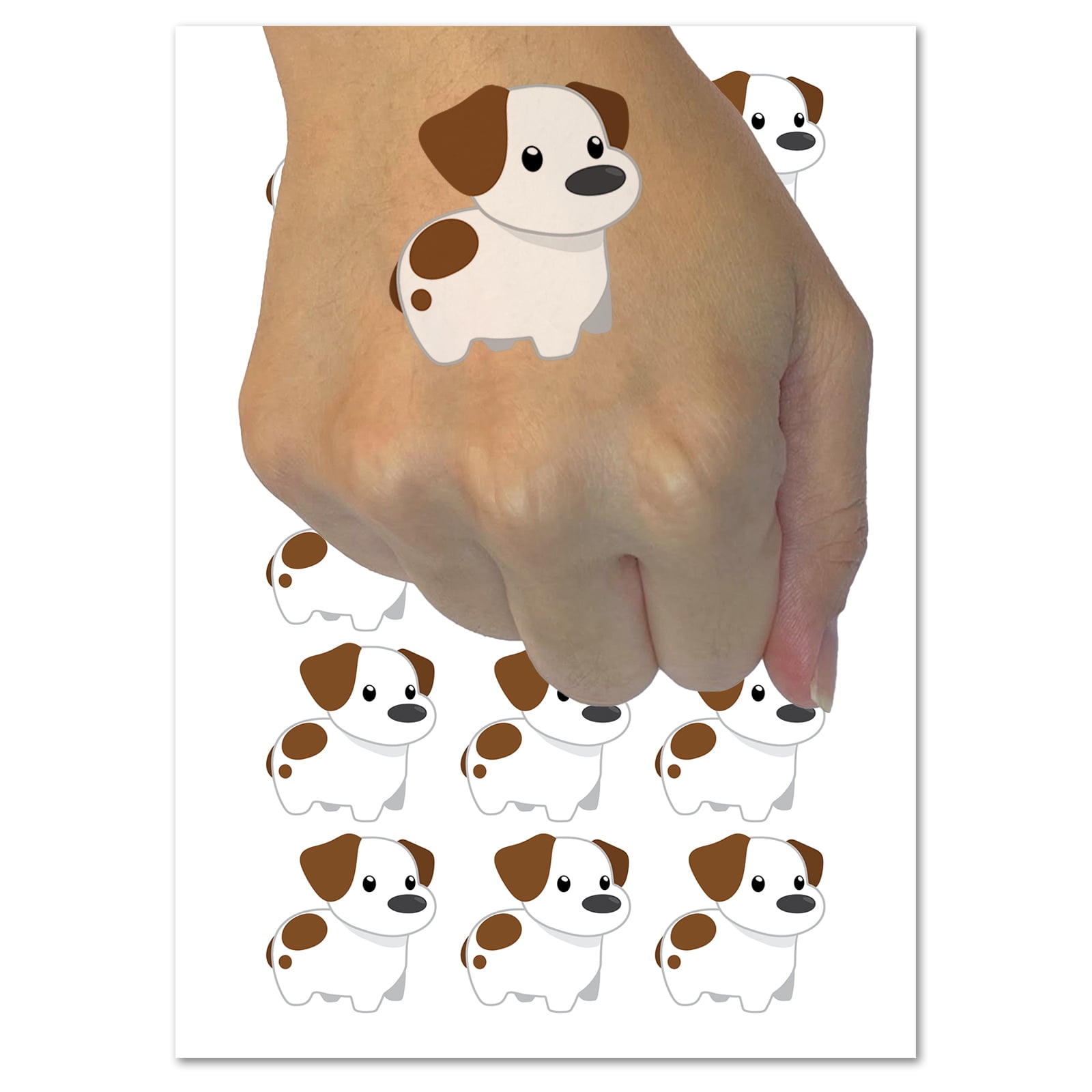 Stubby Jack Russell Terrier Dog Puppy Water Resistant Temporary Tattoo ...