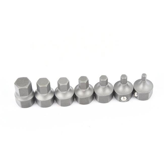 Stubby Metric Hex Bit Socket Set - 7 Piece - Walmart.com