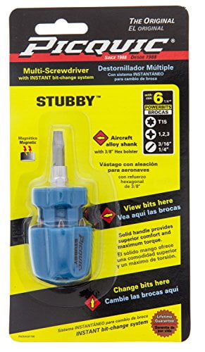 Stubby Multi-bit Screwdriver Colors Vary - Walmart.com
