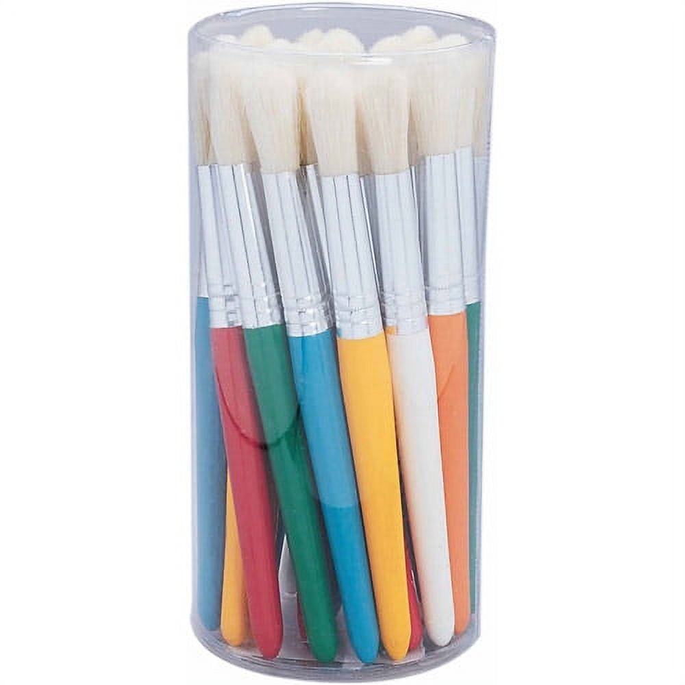 Stubby Paint Brush Canister, Syjntheic Handle, Pack of 30 - Walmart.com