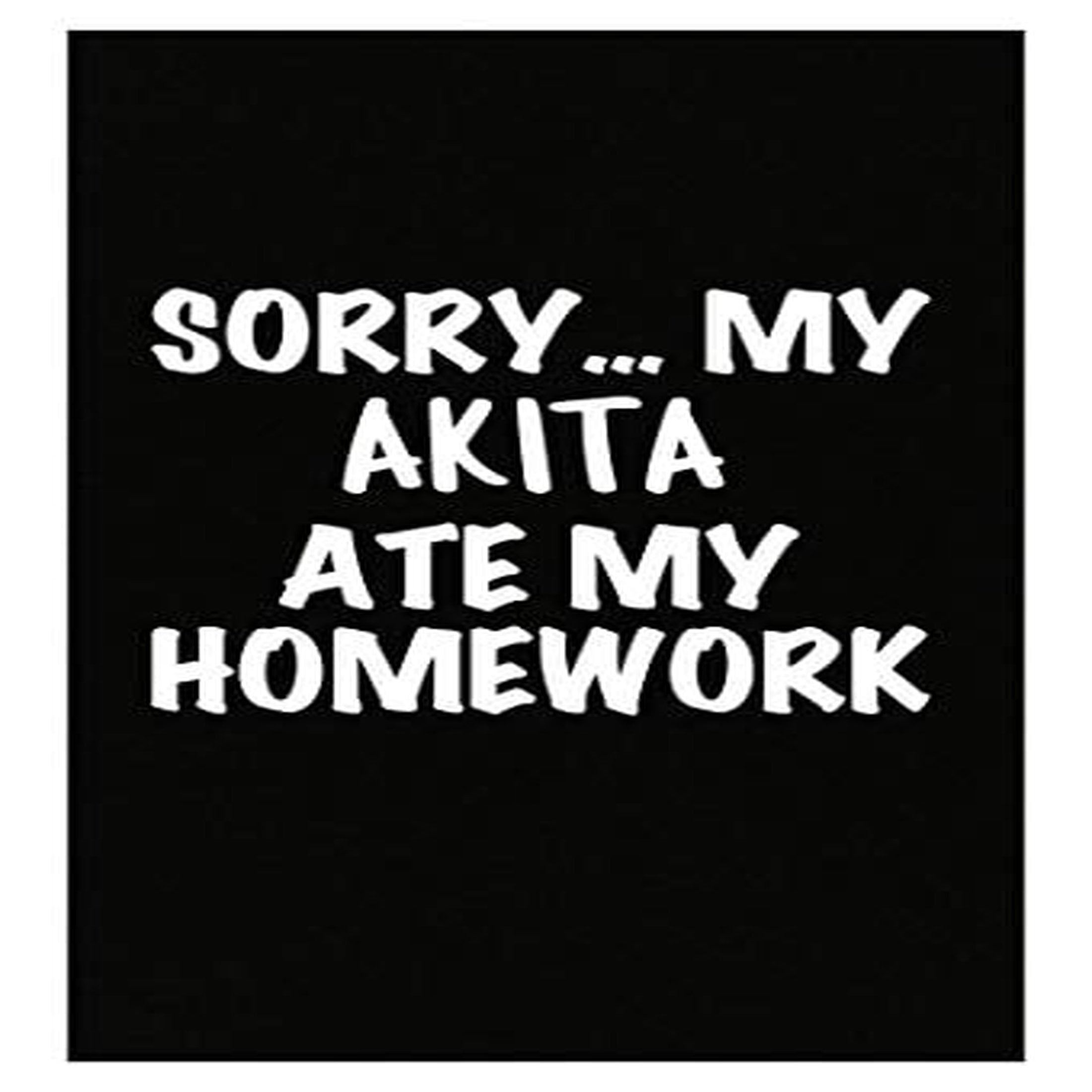Akita Ate My Homework Poster - Funny Dog Gift for Pet Lovers - Walmart.com