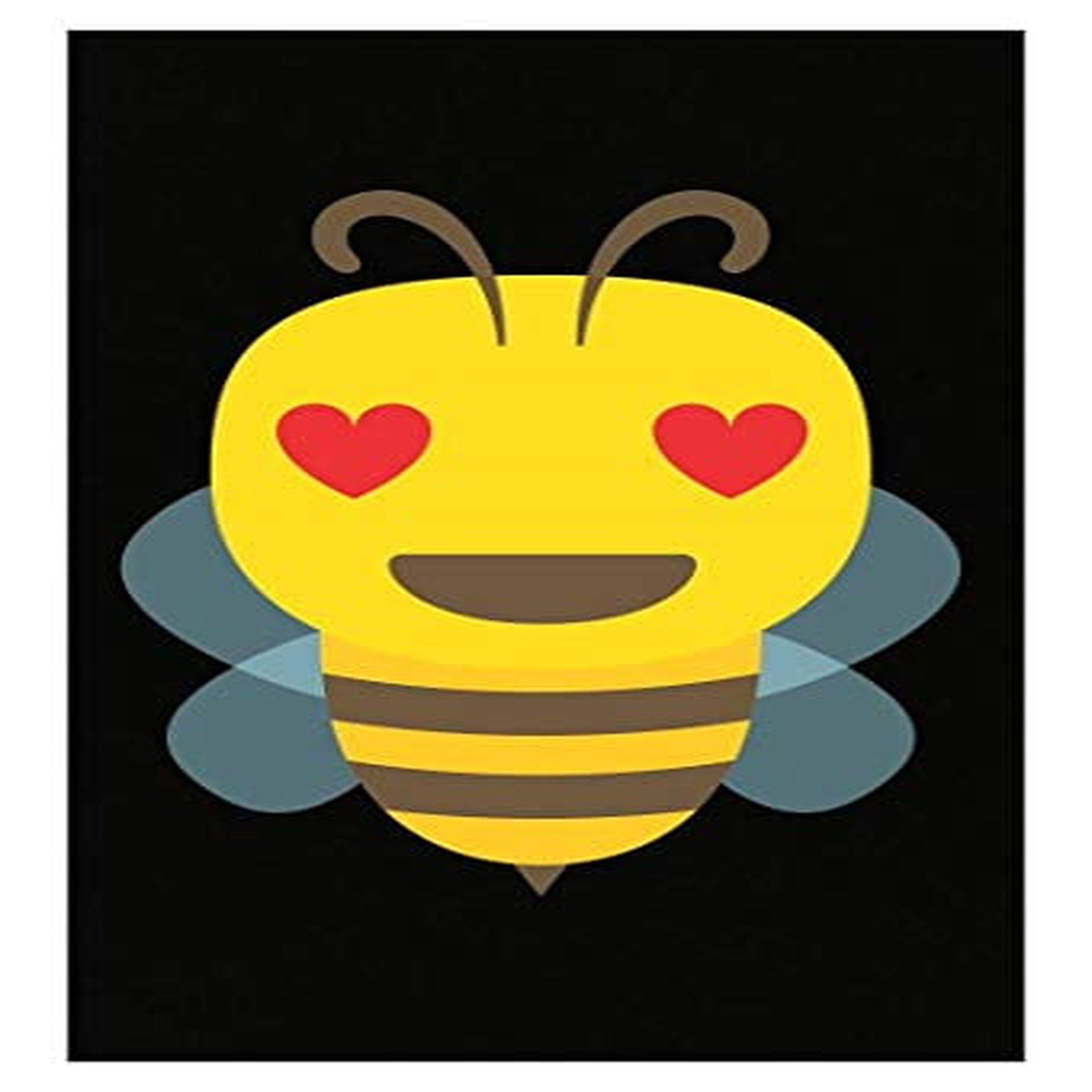 Bumble Bee Heart Eyes Poster | 13x19" Wall Art Gift for Bee Lovers ...