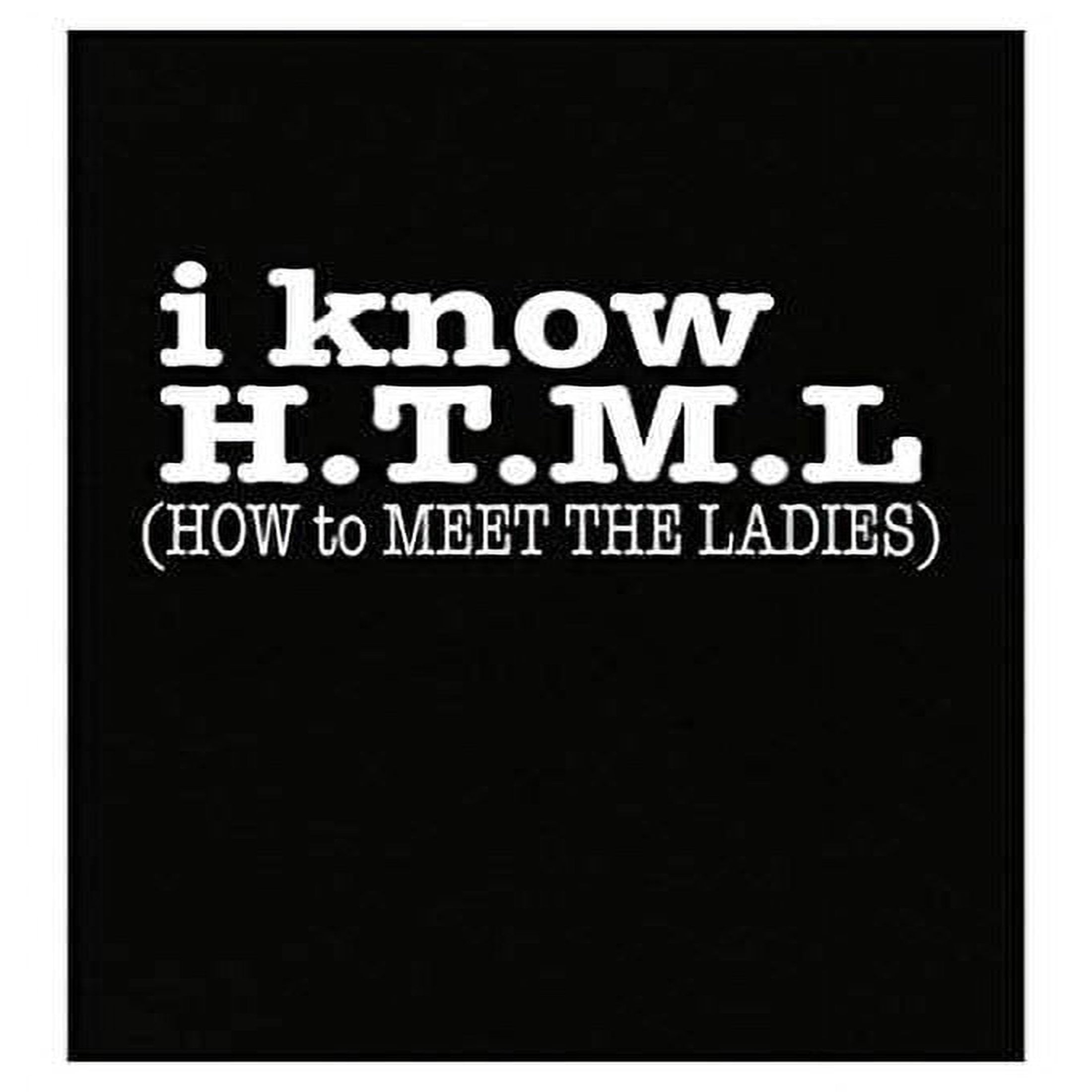 Computer Coding Poster: I Know HTML - Fun 13x19" Wall Art for Tech ...