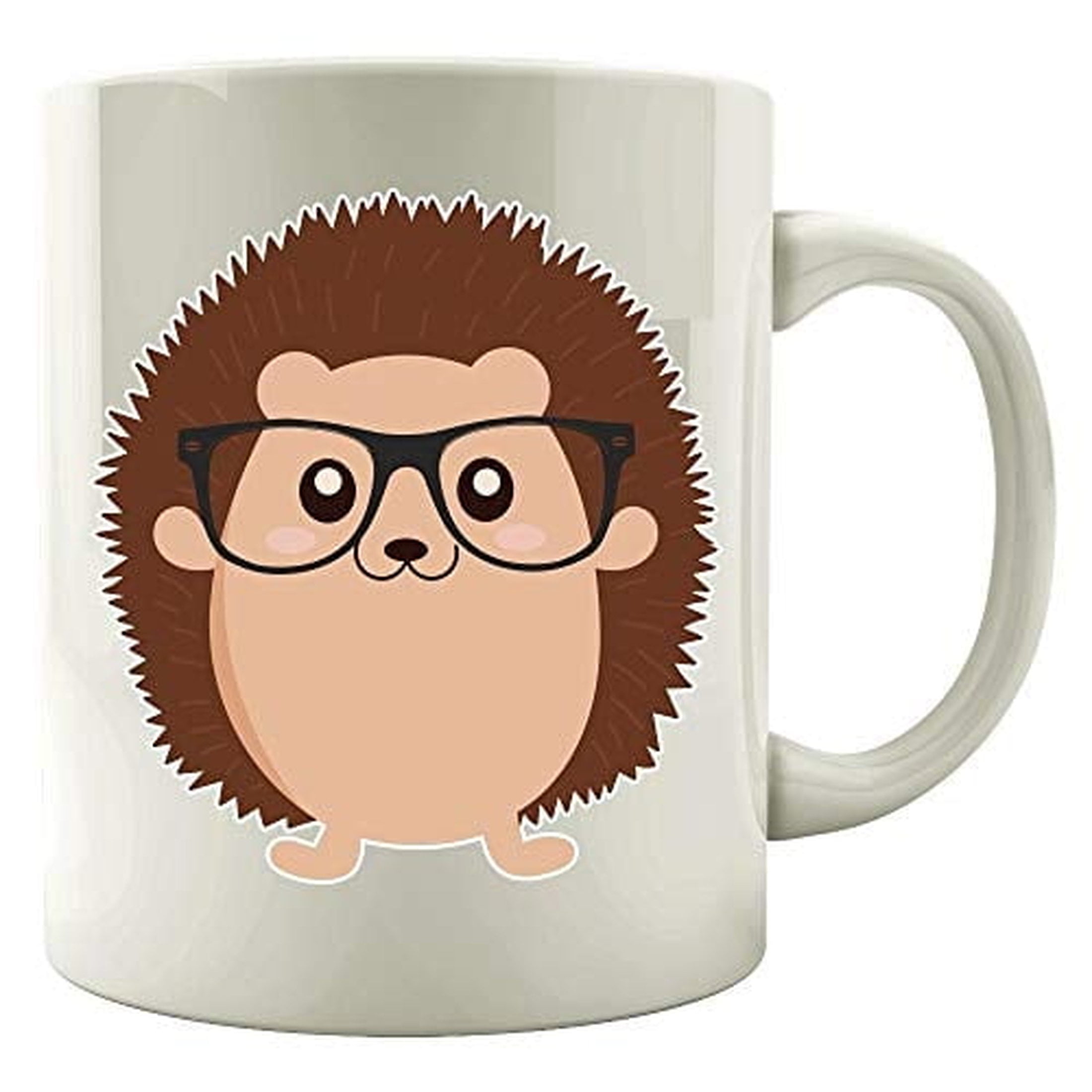 Hedgehog Glasses Mug - Geek Humor Gift for Book Lovers and Nerds ...