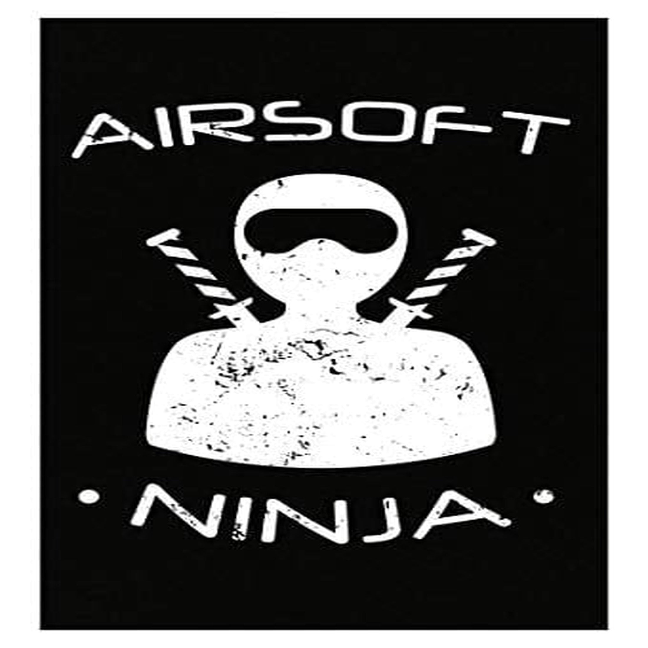 Funny Airsoft Ninja Target Shooting Poster for Competitive Team Sports ...