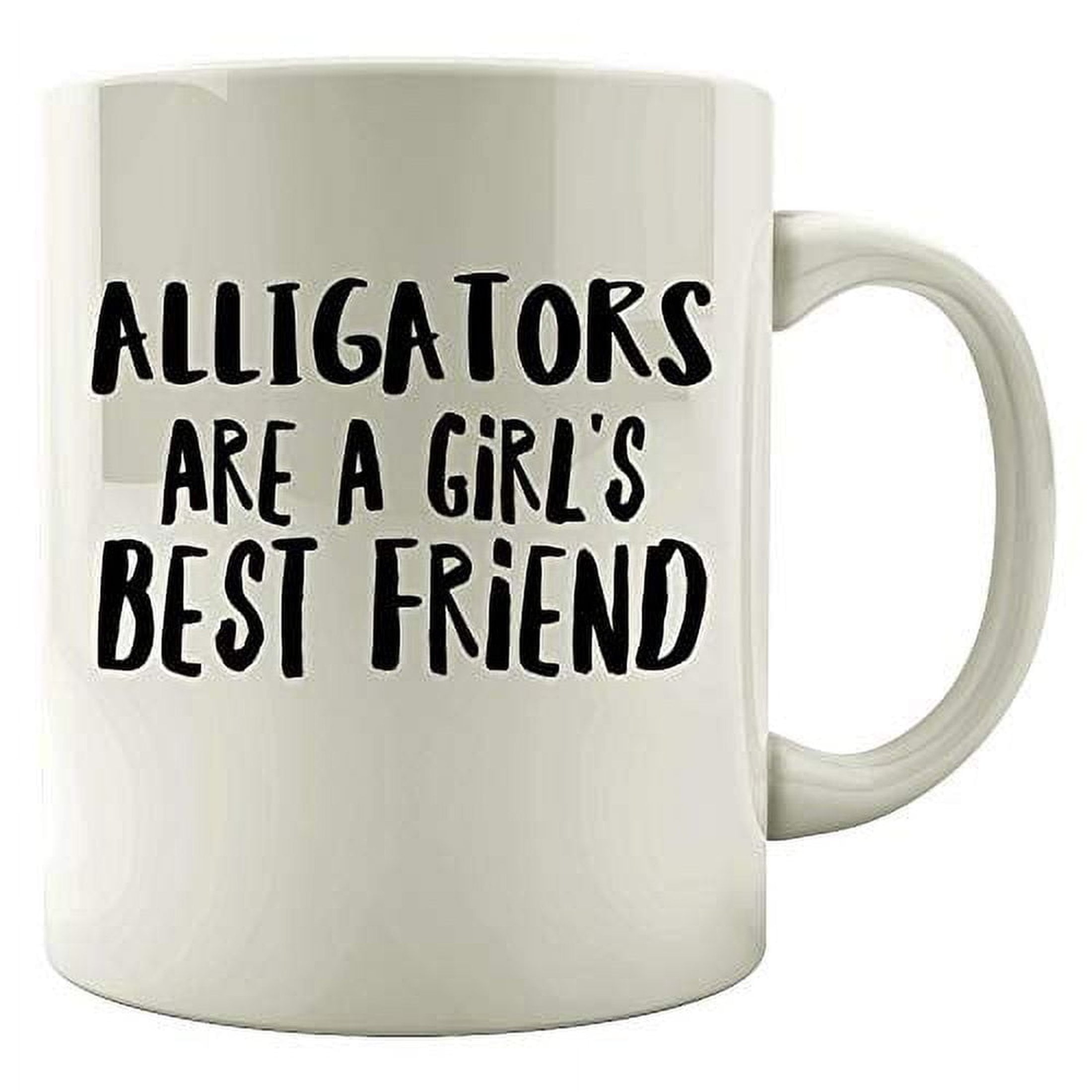 Funny Alligator Design Mug - Florida Themed Crocodilian Ceramic Coffee ...