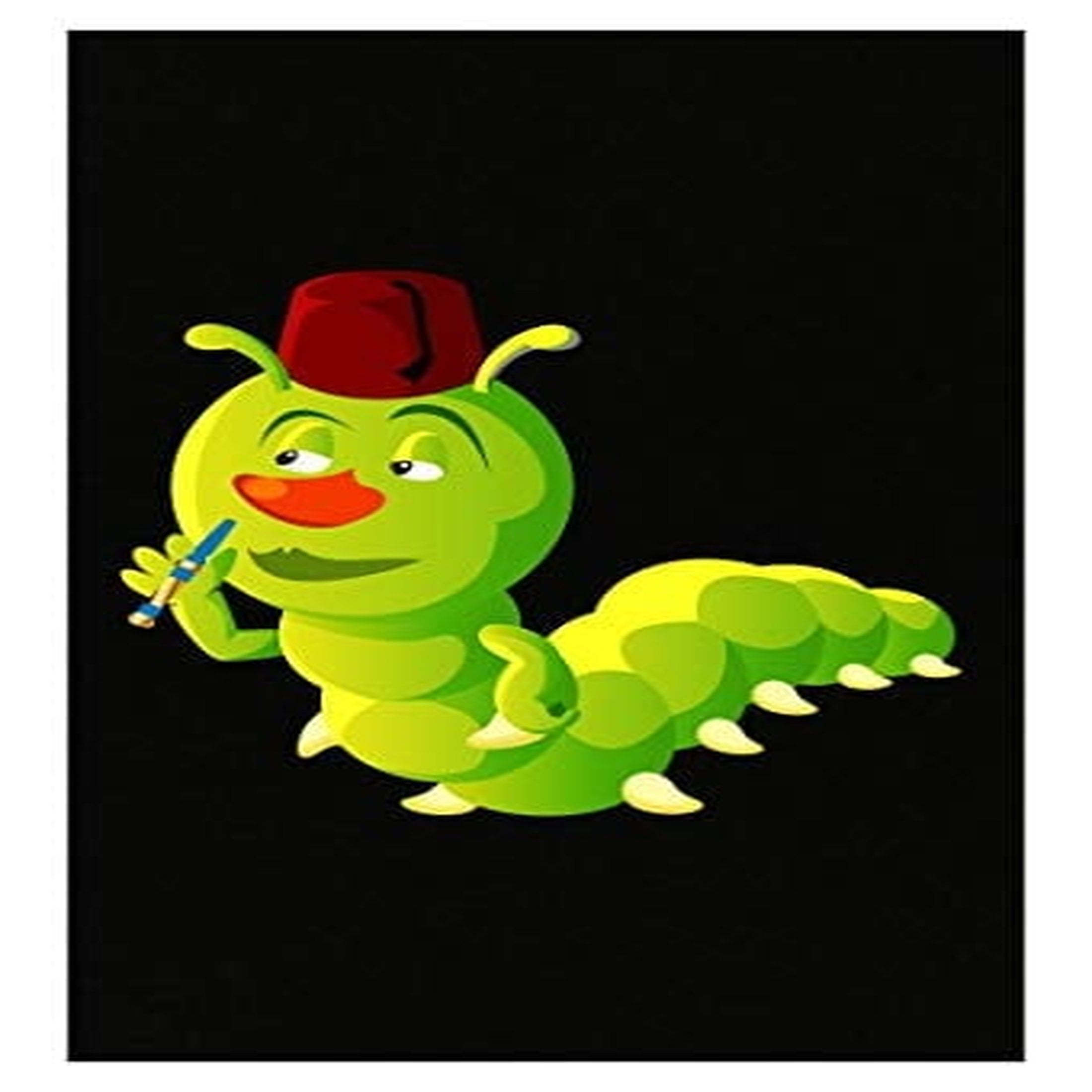 Funny Caterpillar Crawling Insect Poster - 13x19" Wall Art for Humorous ...