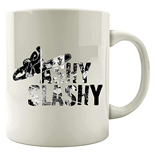 Strength 11 oz Coffee Mug - Chainsaw Slash Humor White Ceramic Gift ...