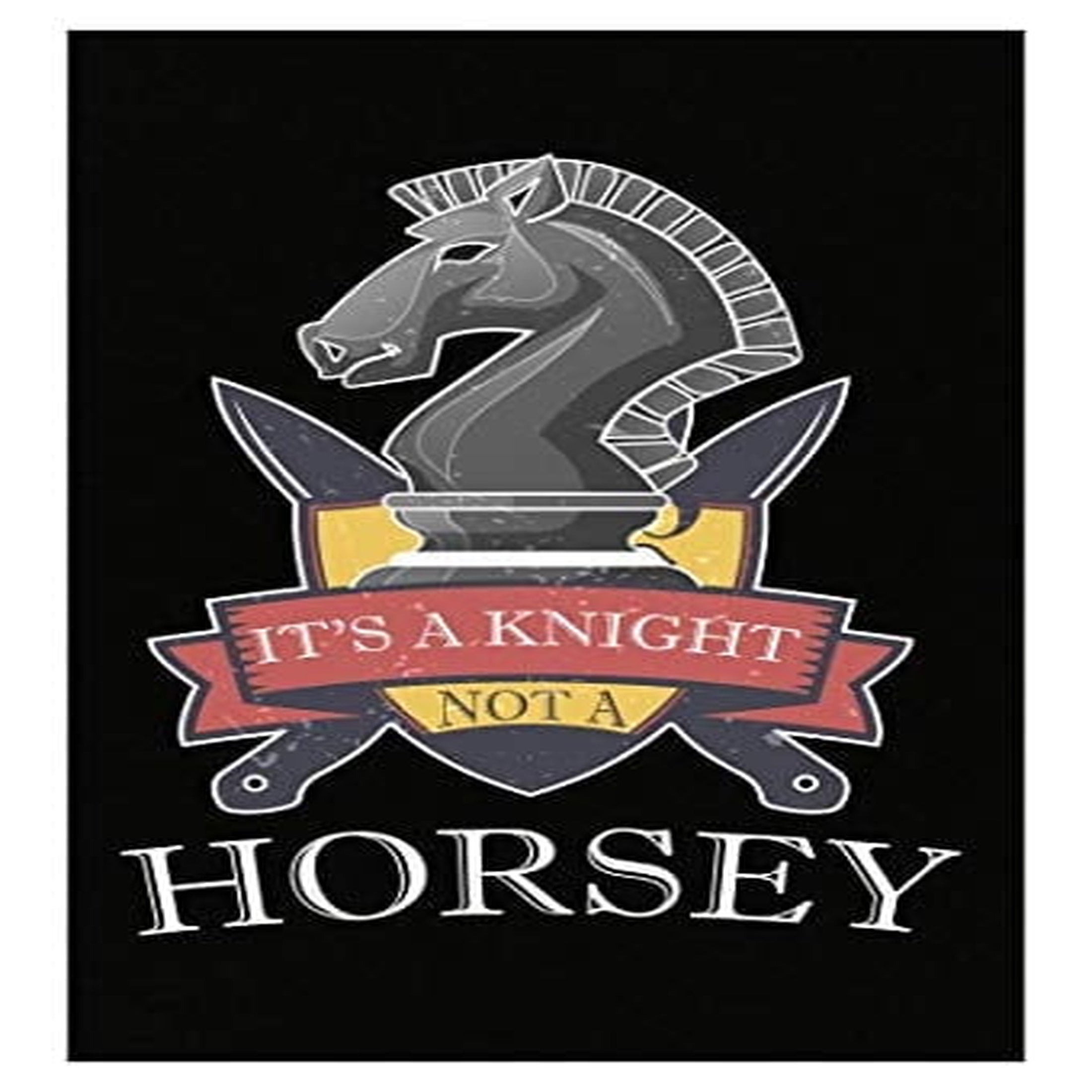 Funny Chess - It's A Knight Not A Horsey - Game Piece Humor - Poster ...