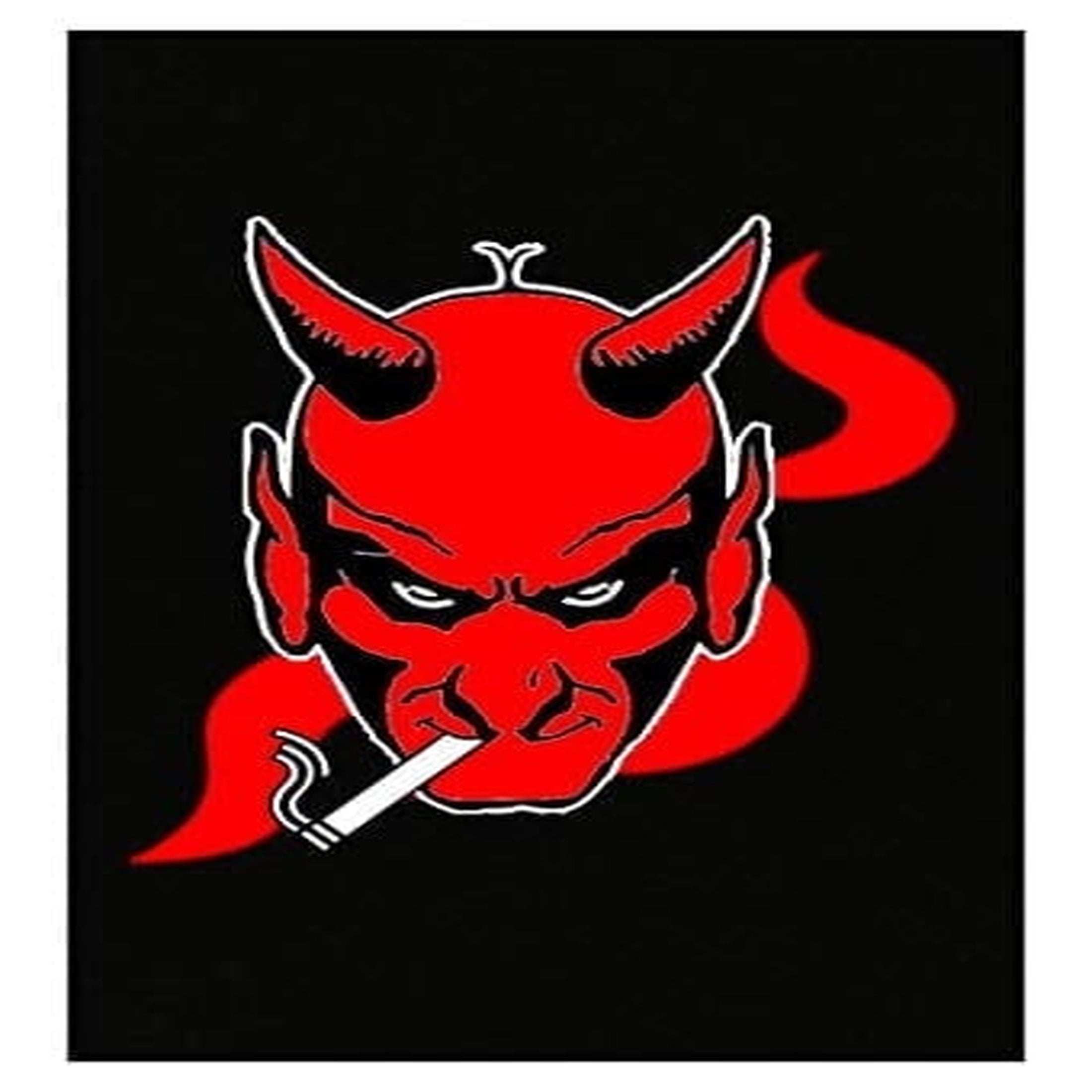 Funny Devil Smoking Cigar Wall Art Poster - 13x19" Tobacco Humor Decor ...