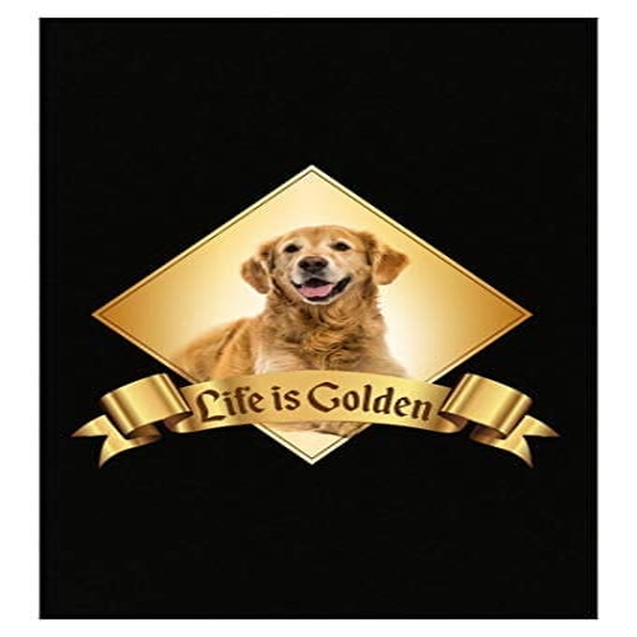 Stuch Strength Funny Dog - Life is Golden - Retriever Canine Pet ...