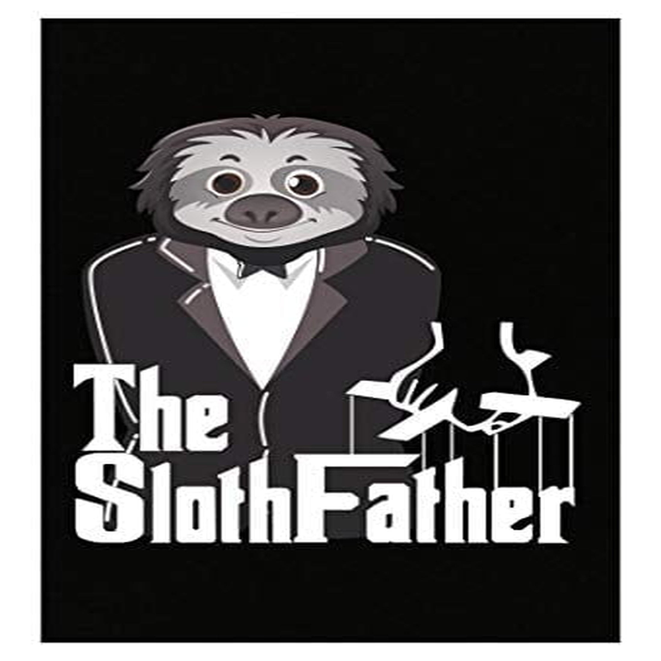 Funny SlothFather Father's Day Poster - Humorous Gift for Dads ...