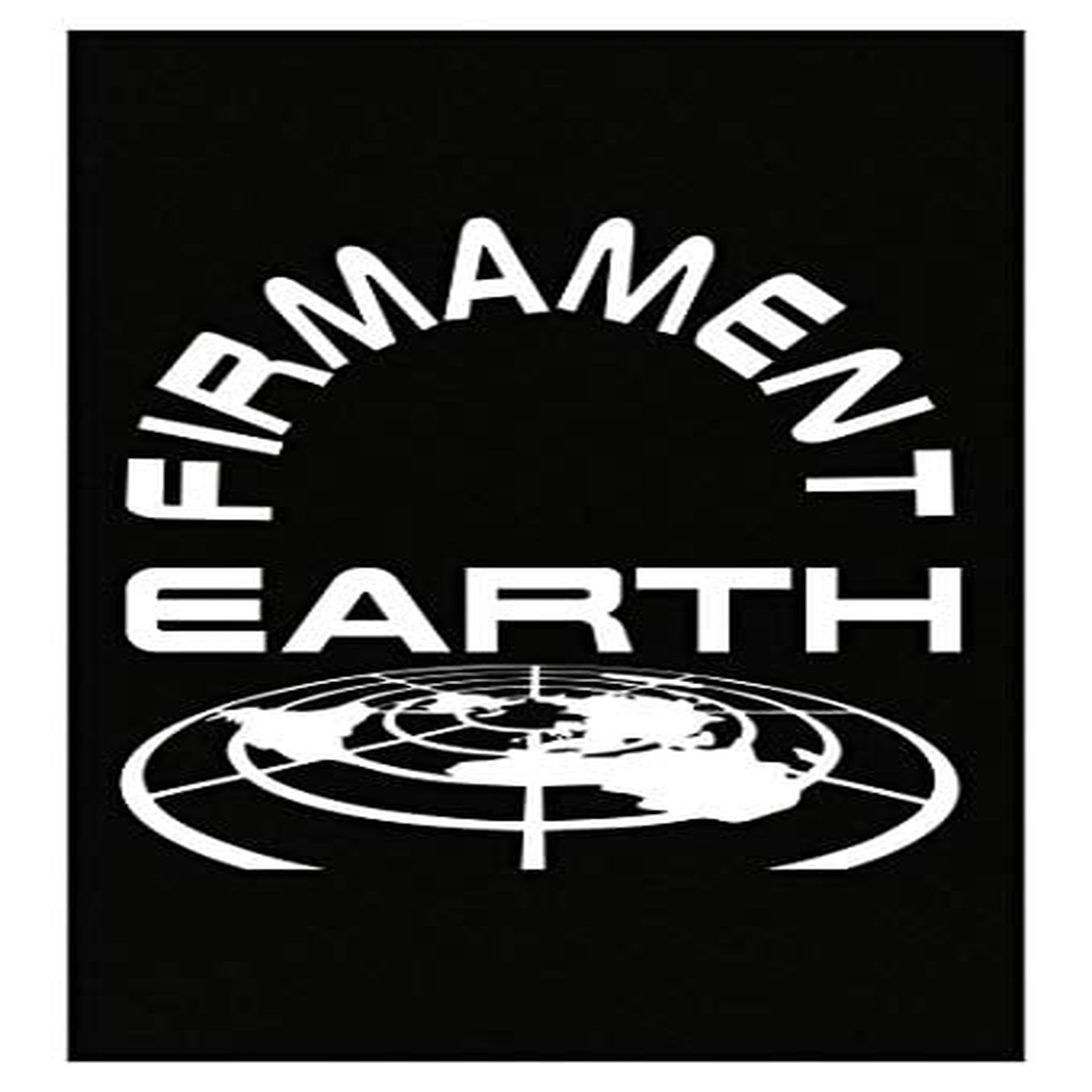 Funny Flat Earth Firmament Poster - Humorous Outer Space Globe Art ...