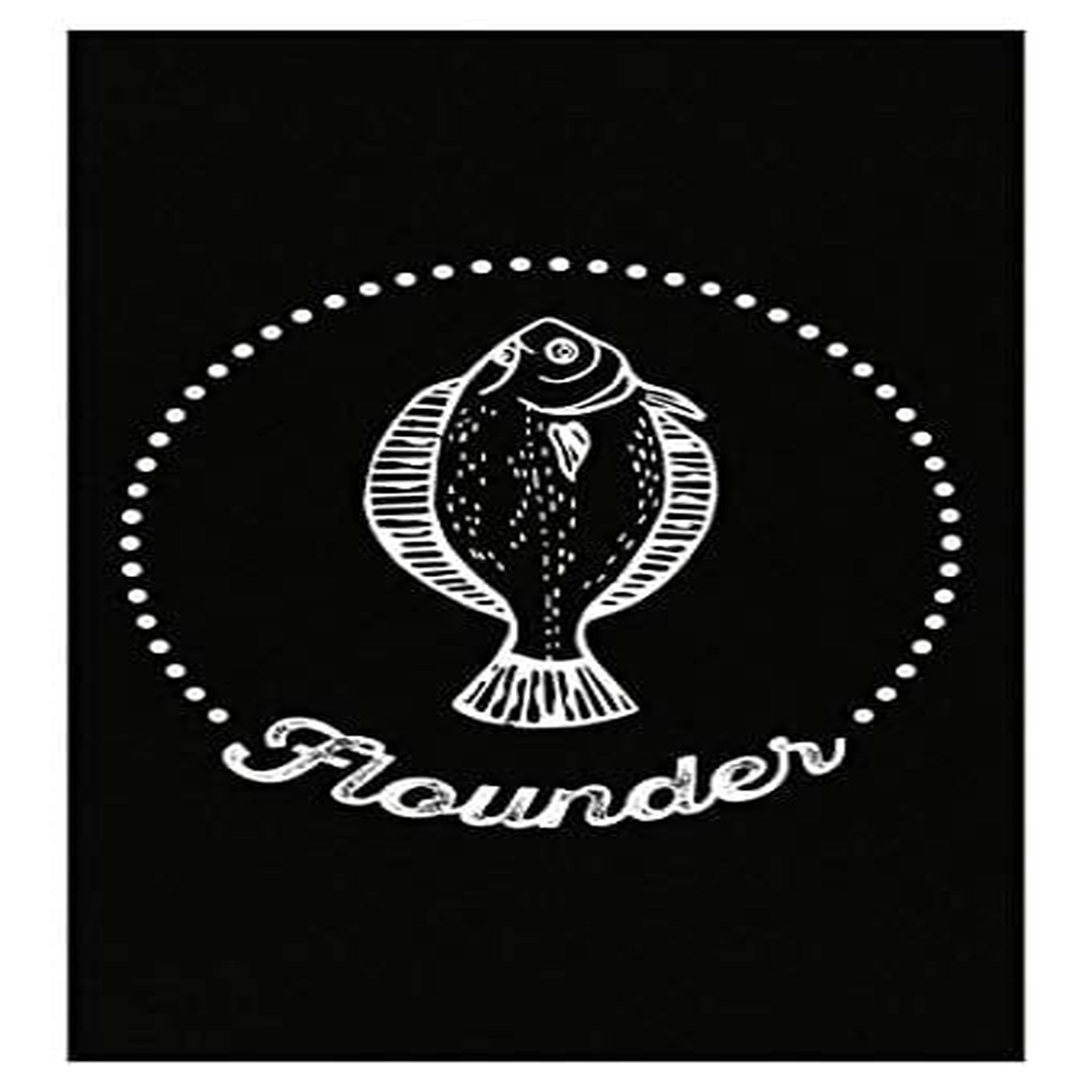 Funny Flounder Fishing Humor Poster - 13x19" Seafood Wall Art - Walmart.com