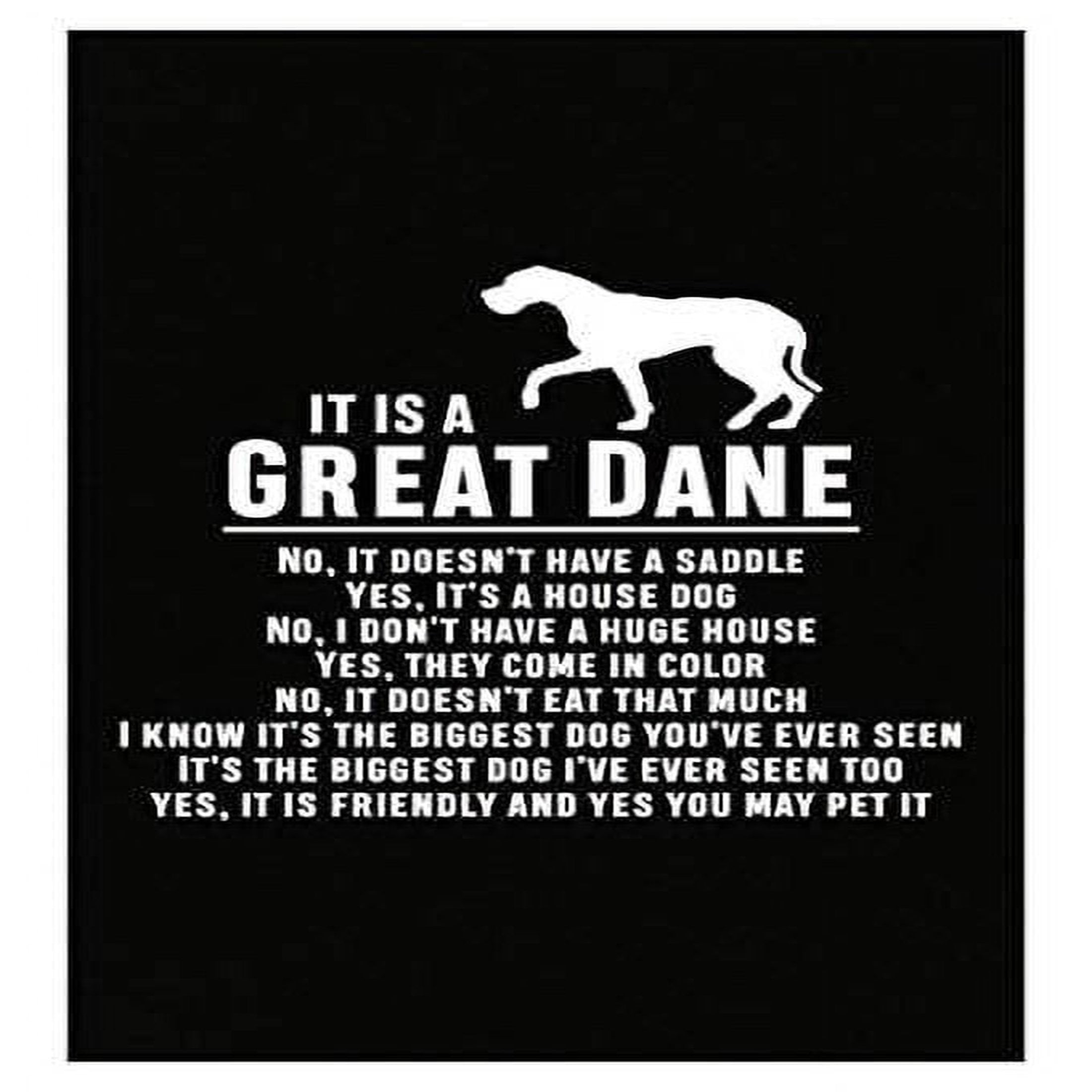 Great Dane Poster - Wall Decor - Dog Breed Humor Gift - Walmart.com