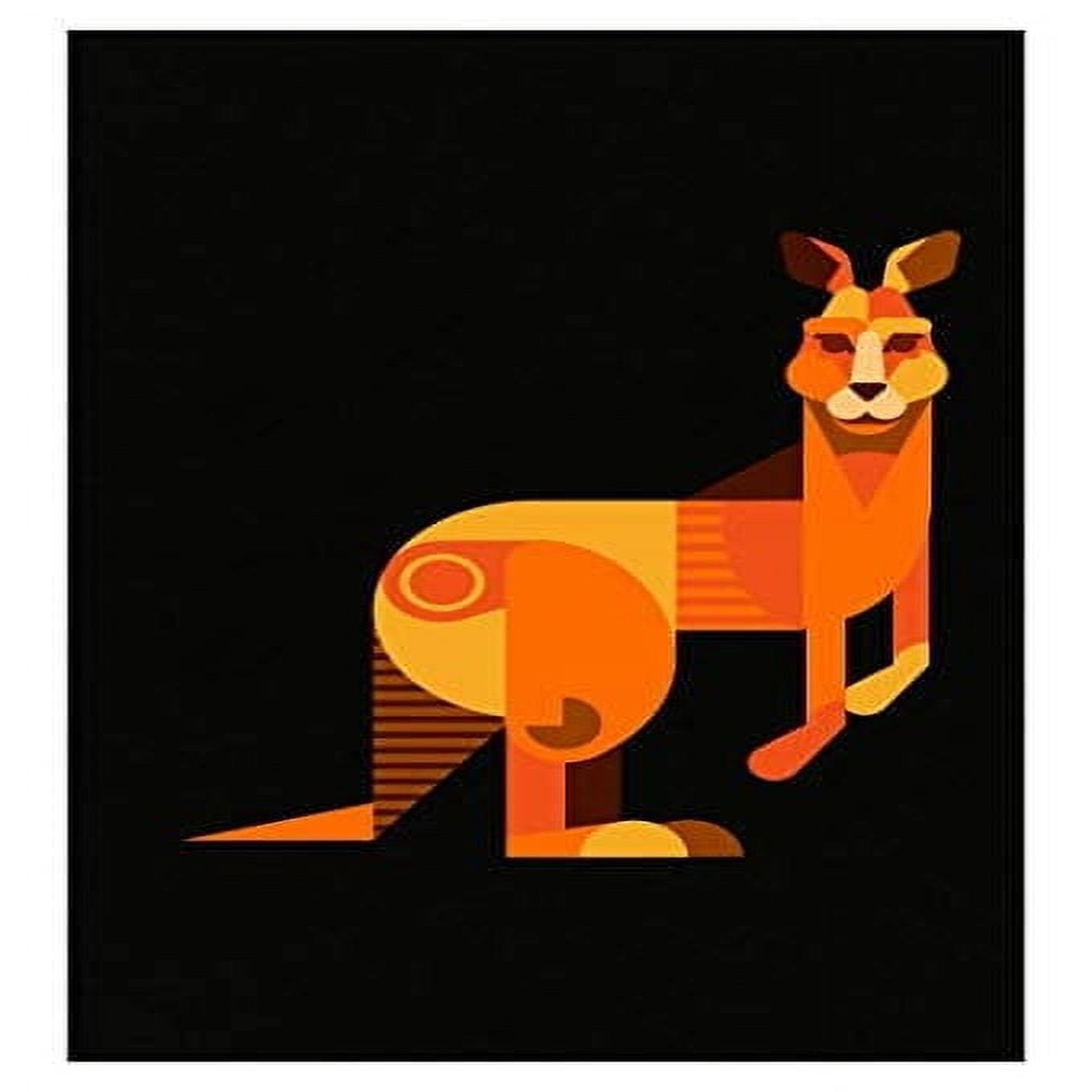 Funny Kangaroo Wallaby Humor Poster - Macropodidae Marsupial Art Decor ...