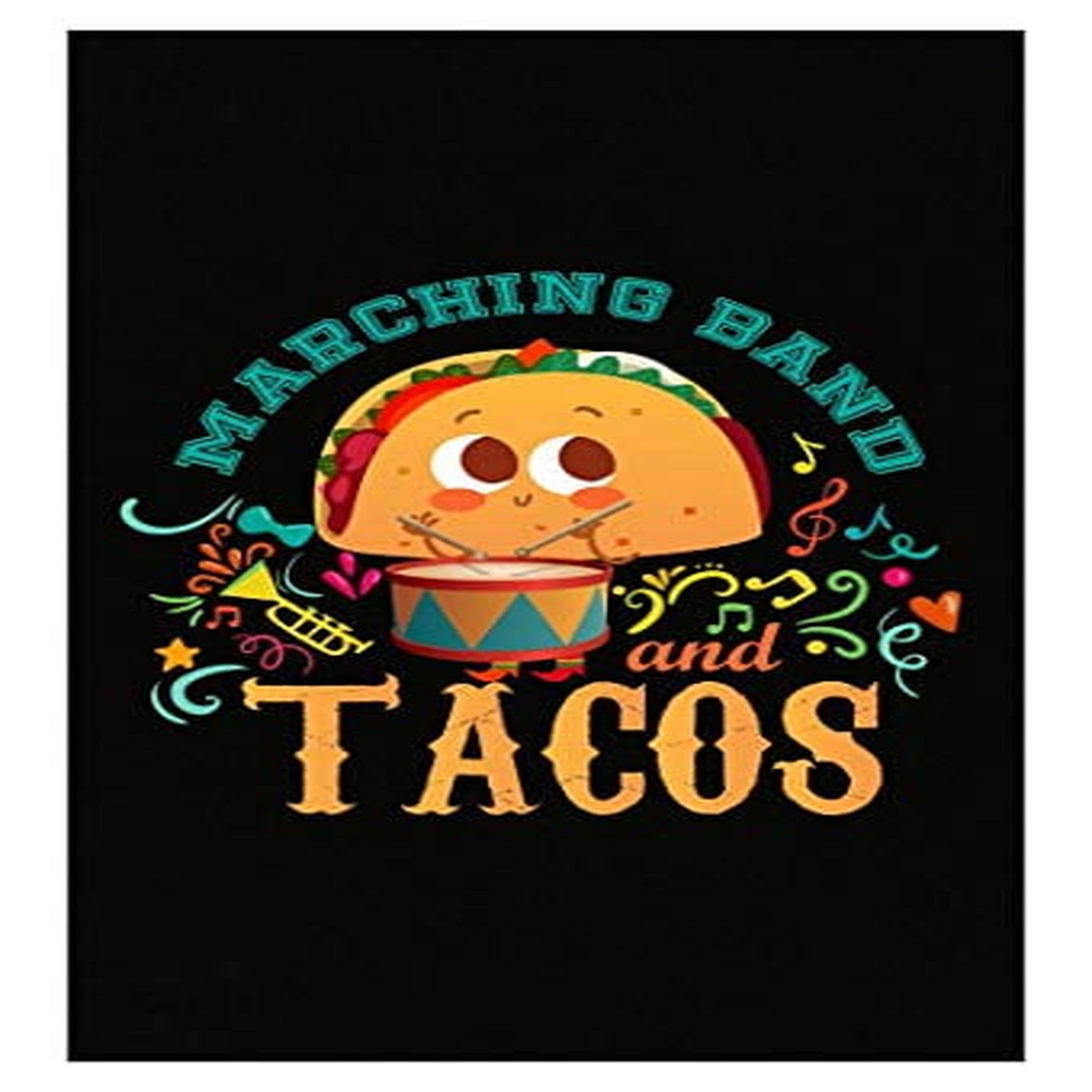Funny Marching Band Tacos Music Formation Poster - Food Humor Decor ...