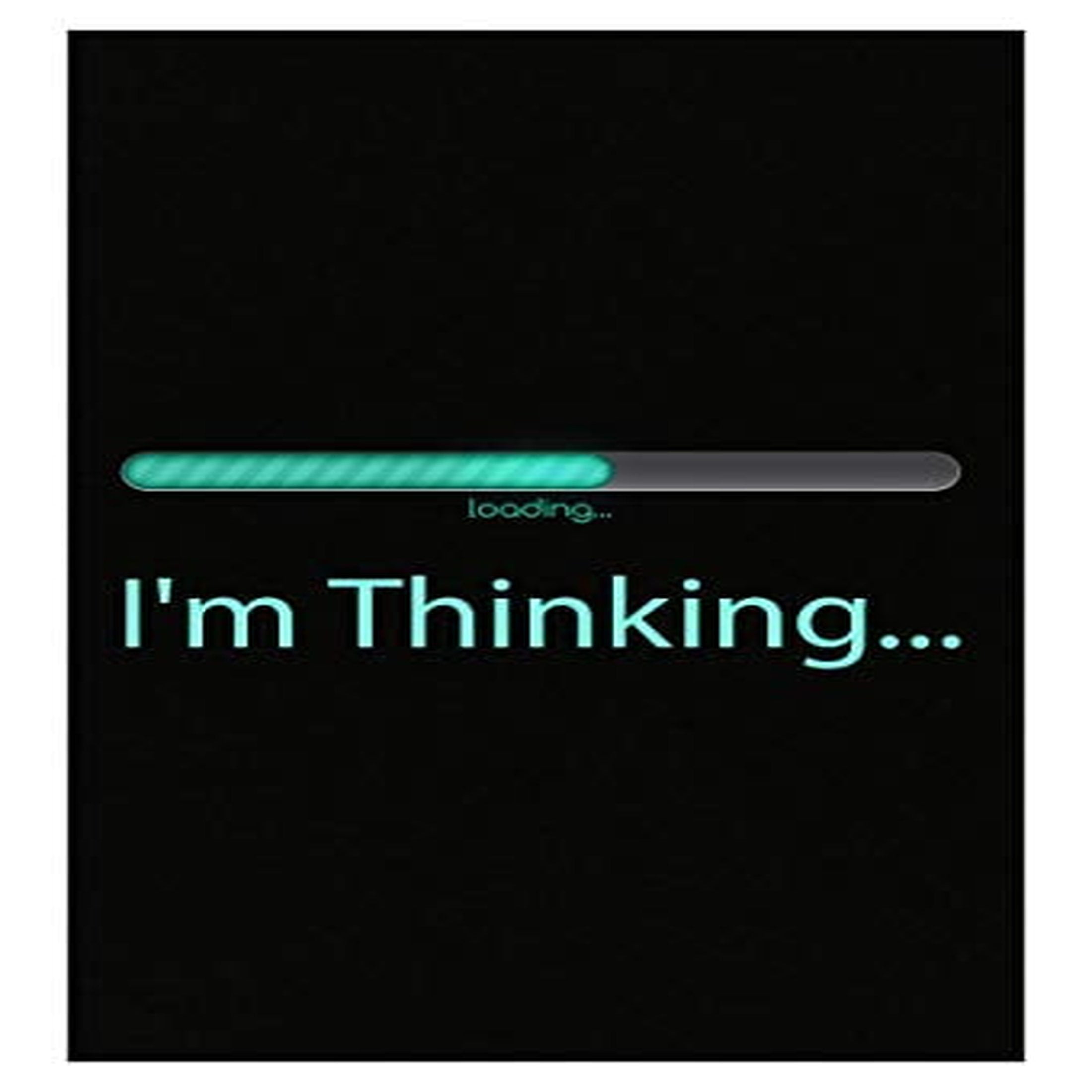 Funny Bookworm Poster - "I'm Thinking" Nerdy Humor for Uncool & Dull ...
