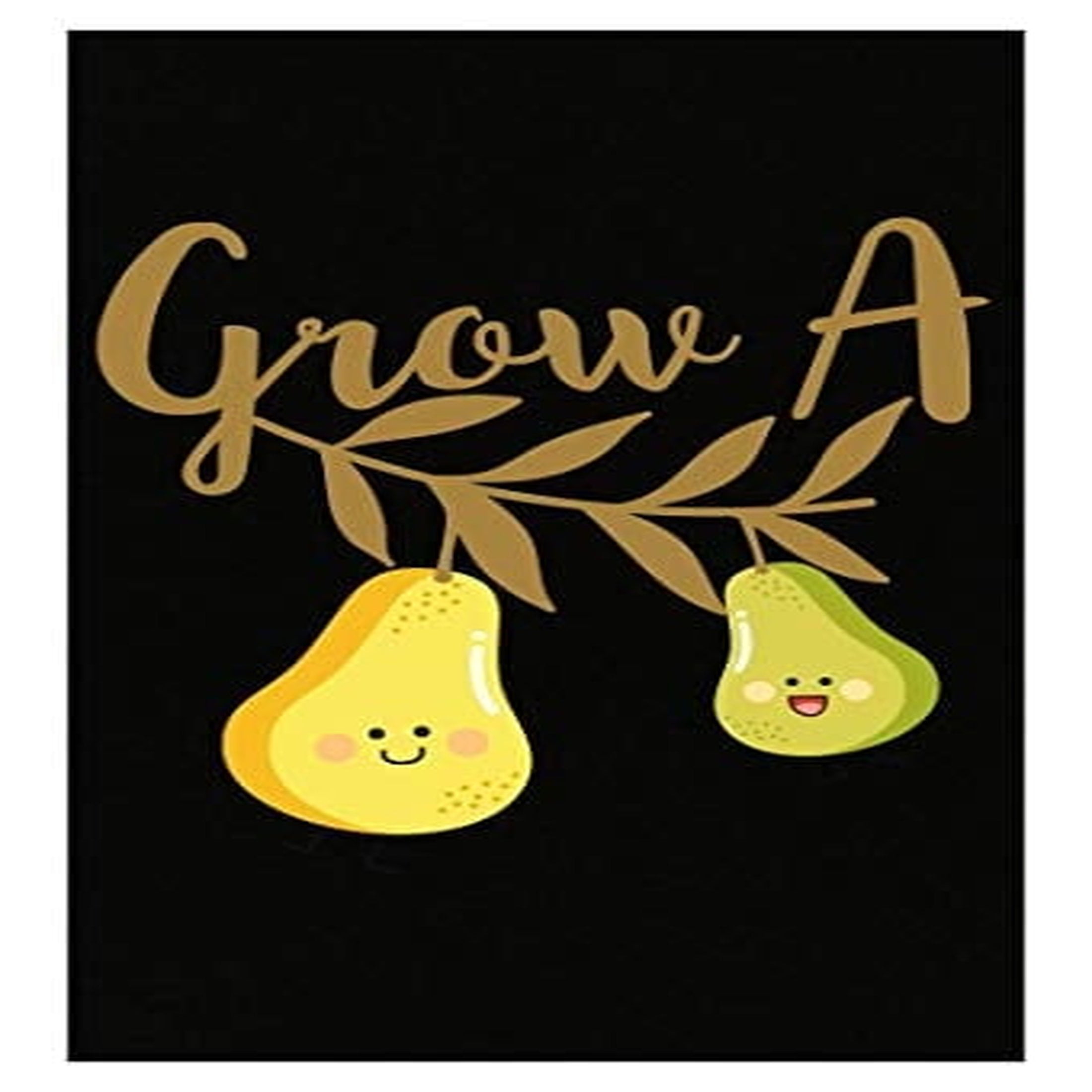 Stuch Strength Funny Pear - Grow A Pair Pun - Sweet Fruit Crop Produce ...