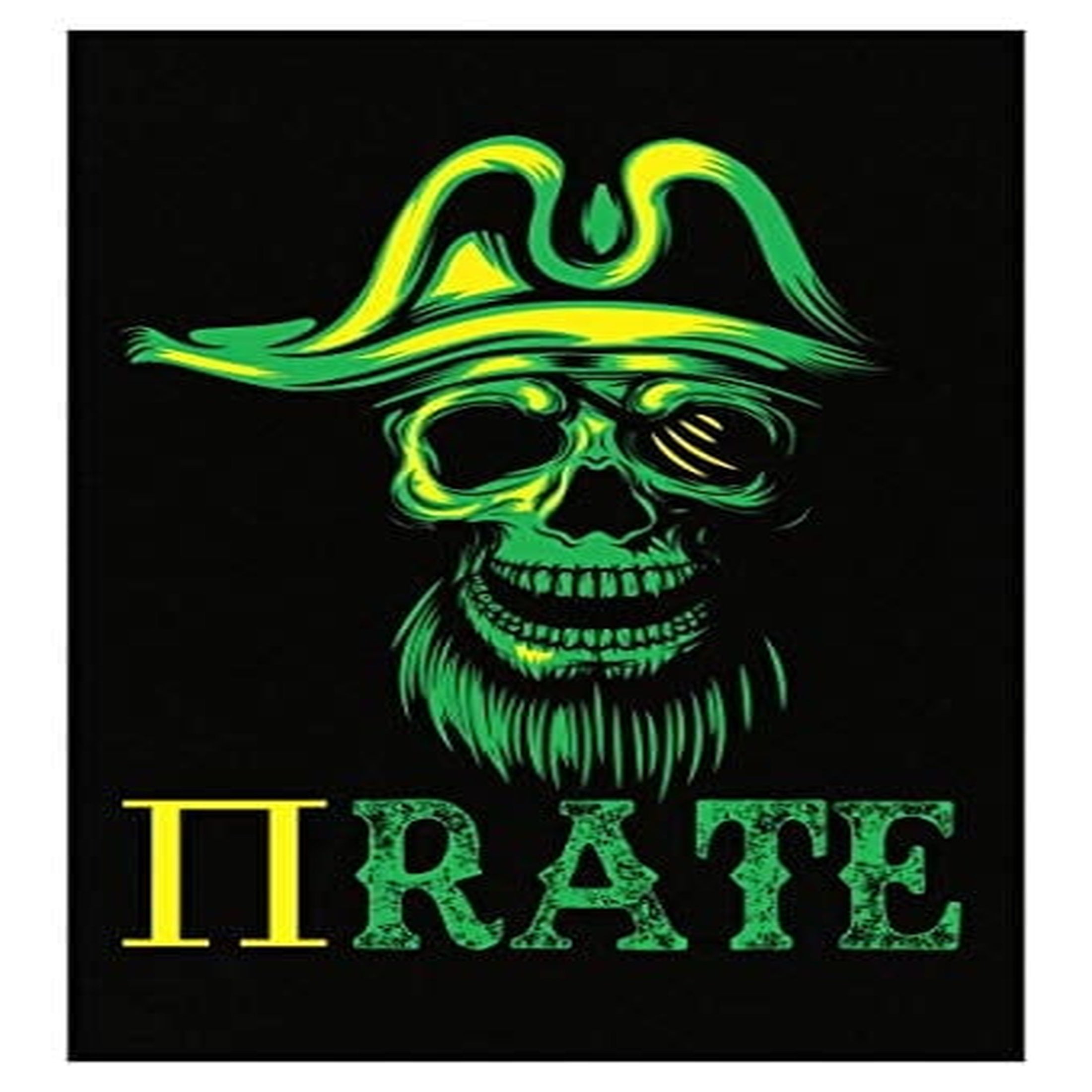 Funny Pirate Pi Rate Pun Humor Poster - Treasure Ship Sailing D√©cor ...