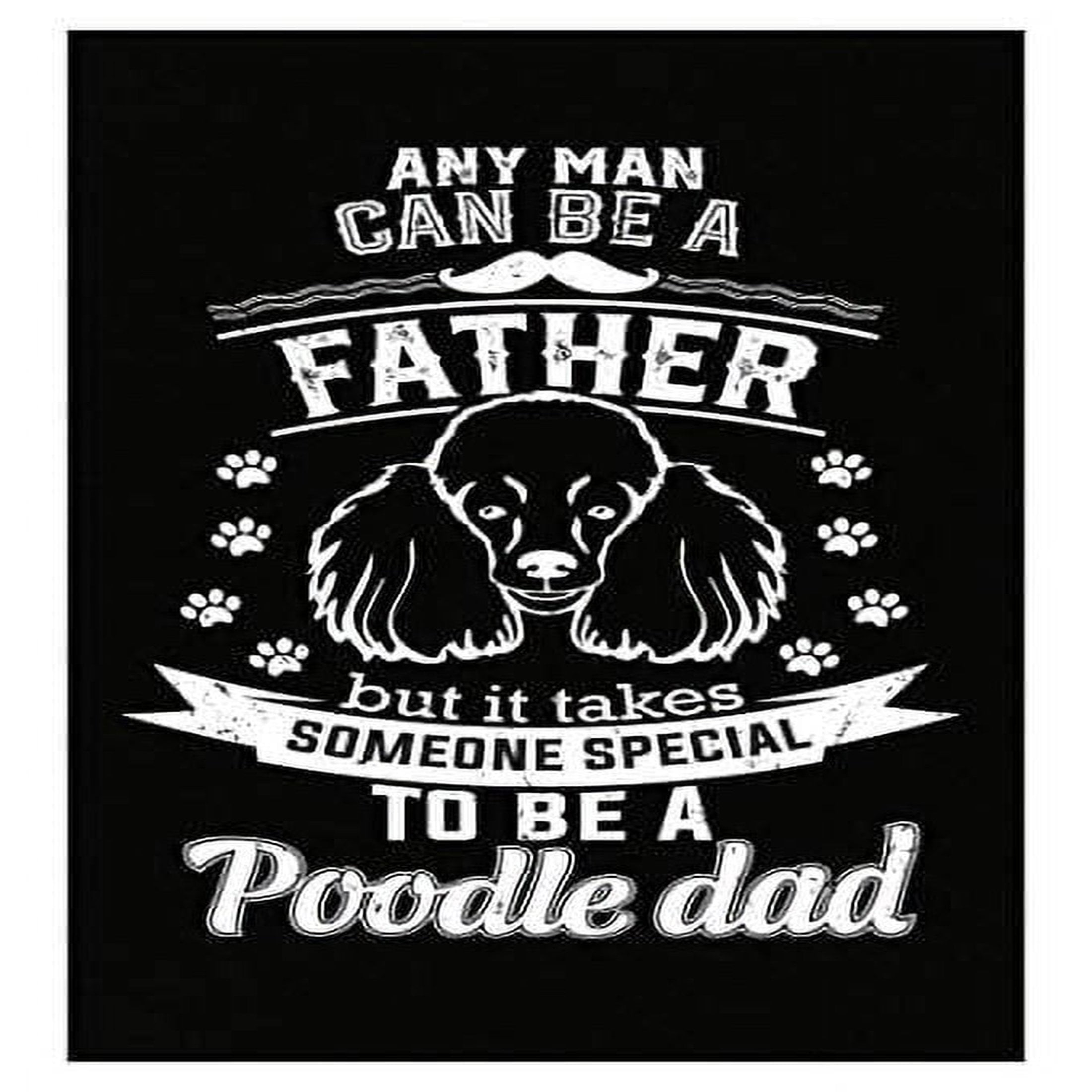 Funny Poodle Pet Dad Humor Poster - Perfect Gift for Dog Owners ...